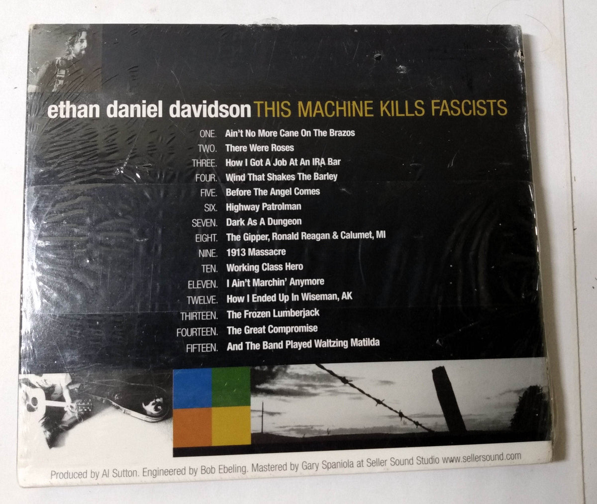 Ethan Daniel Davidson This Machine Kills Fascists Folk Album CD 2001 – TulipStuff