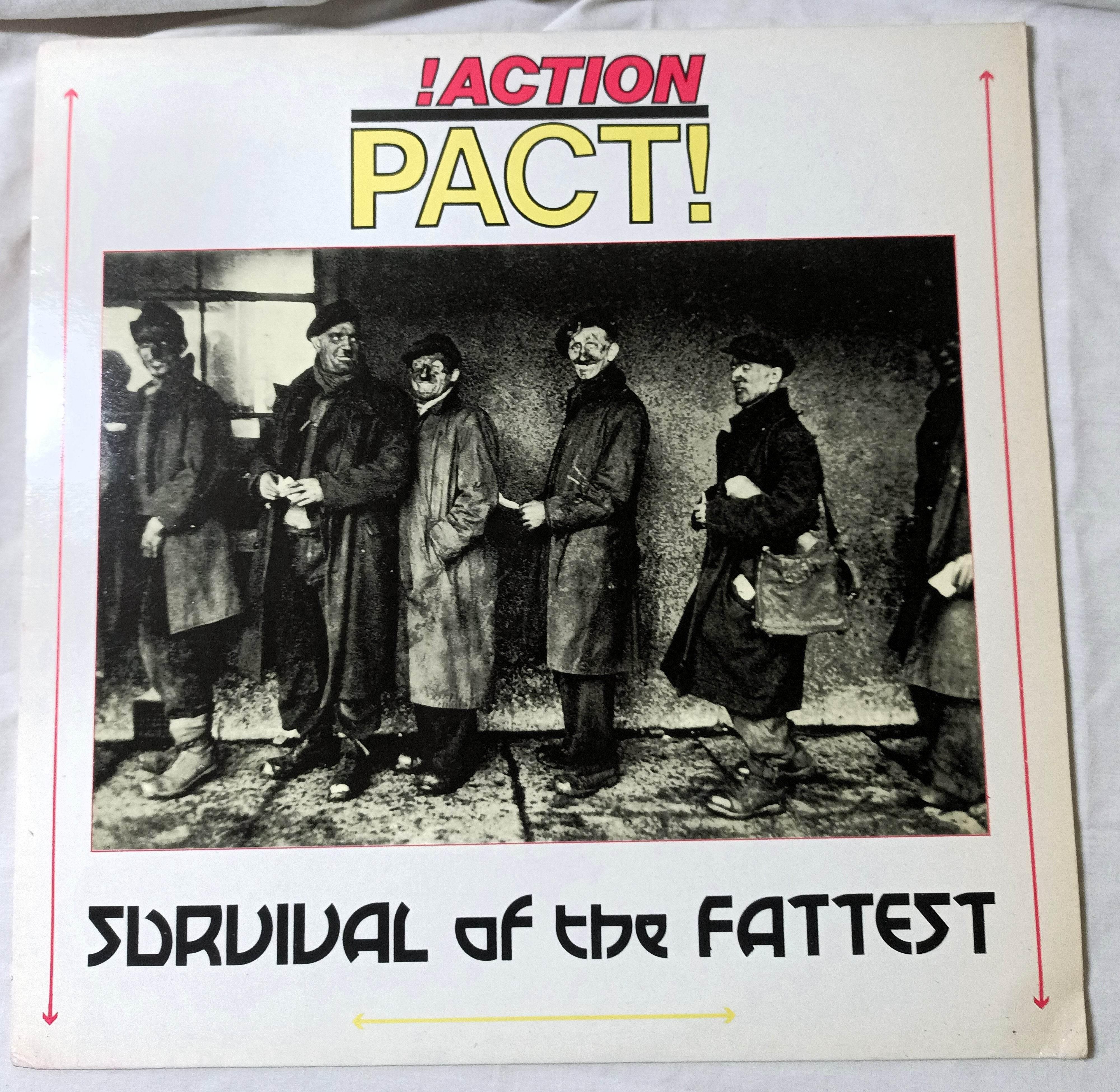 Action Pact Survival Of The Fattest Punk Vinyl 12" LP Fallout 1984 ...
