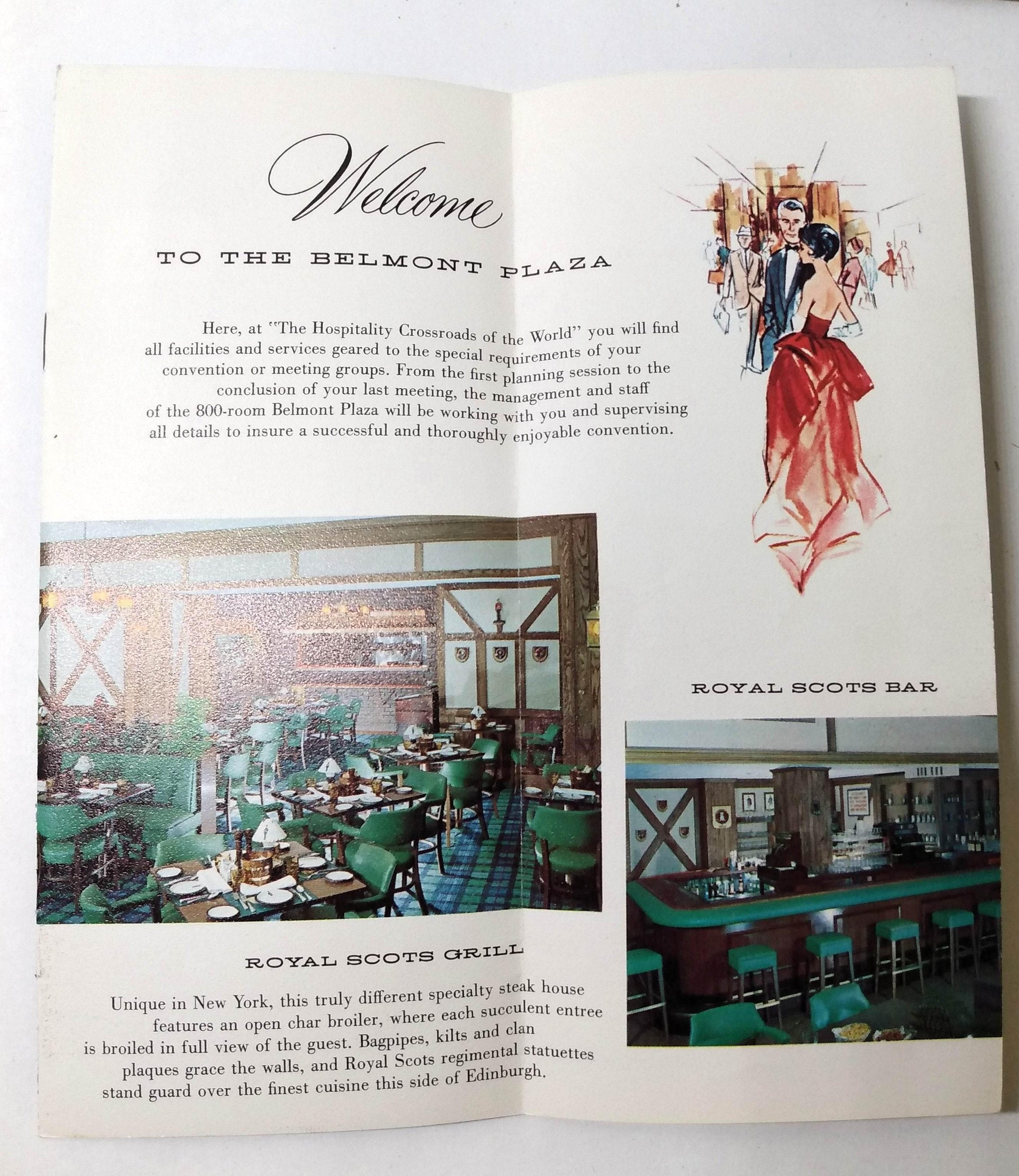 Albert Pick Belmont Plaza Hotel New York City Early 1960's Brochure ...