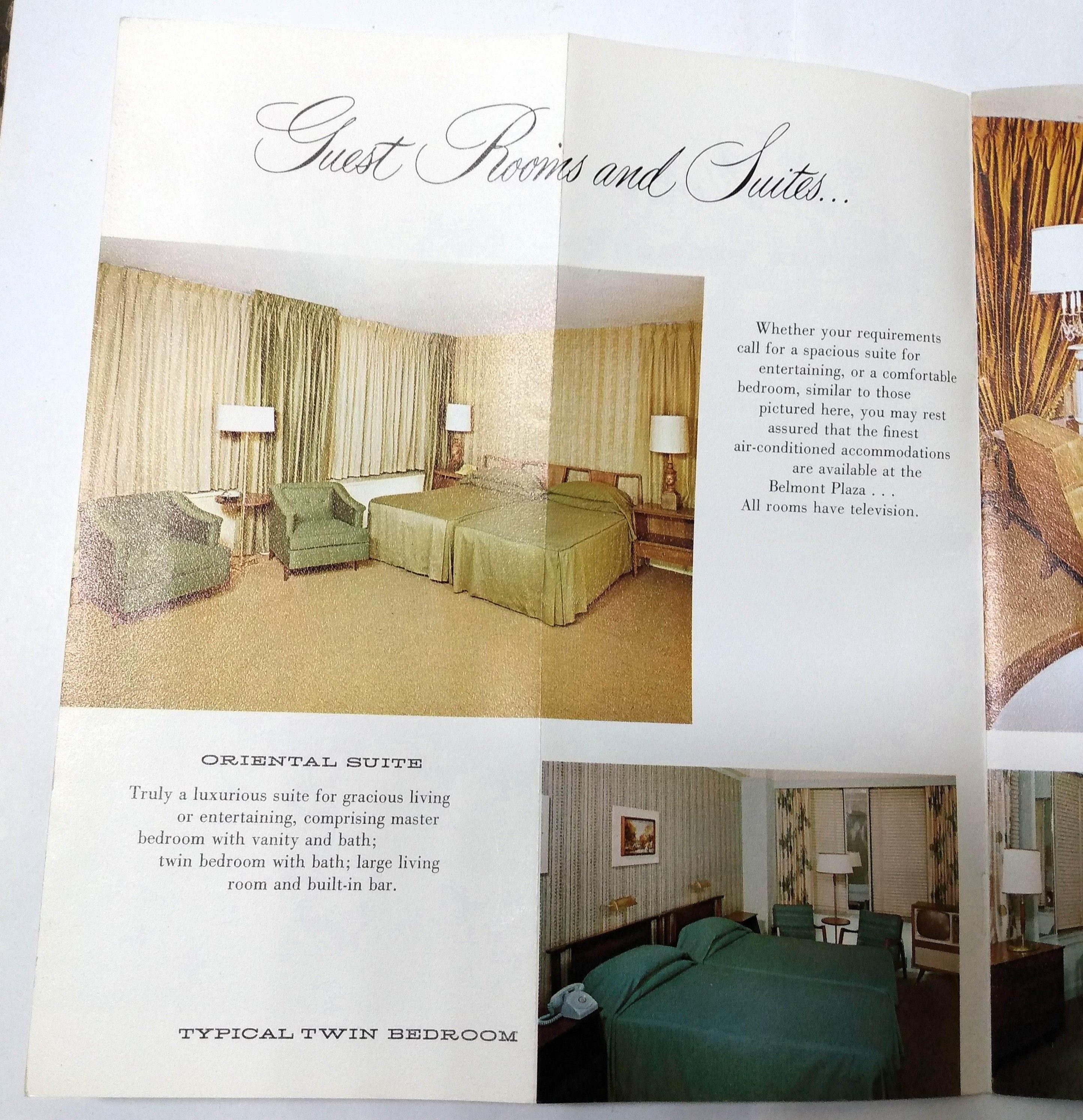 Albert Pick Belmont Plaza Hotel New York City Early 1960's Brochure ...