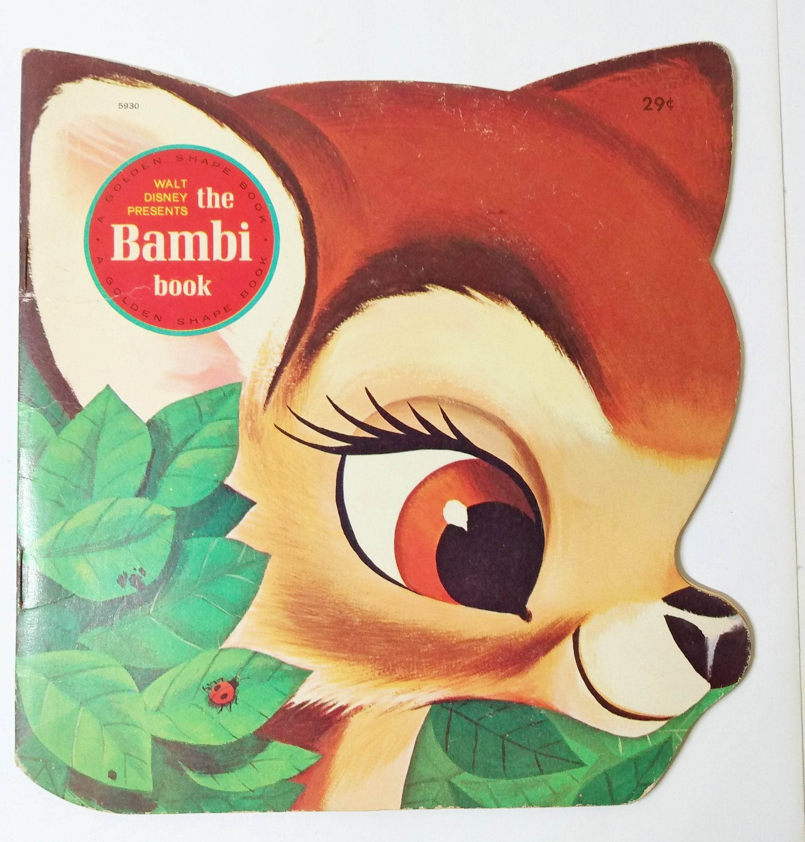 Walt Disney Presents The Bambi Book - A Golden Shape Book 1966 – TulipStuff