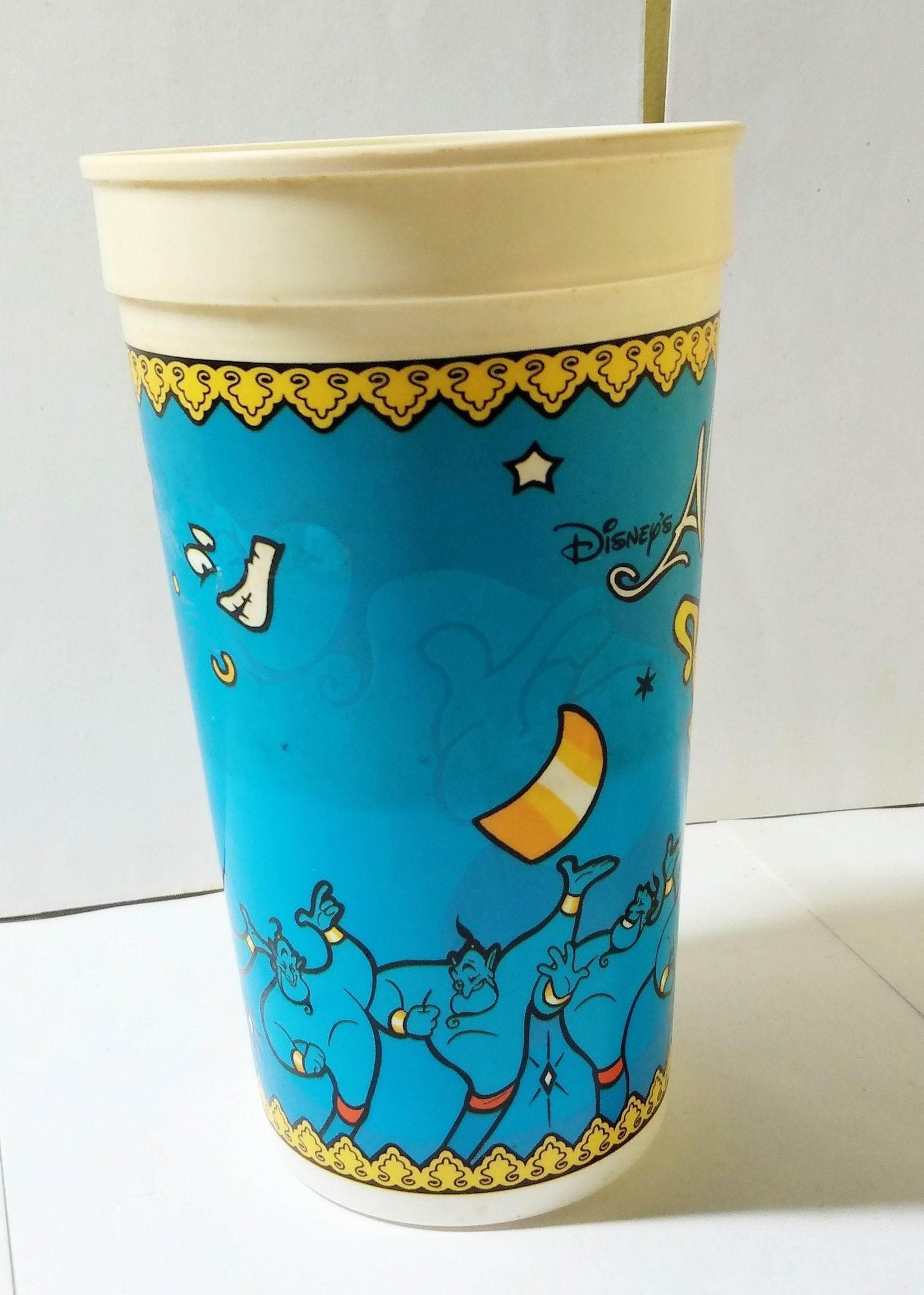 Burger King Disney's Aladdin 32 Oz Promo Plastic Cup 1992 – TulipStuff