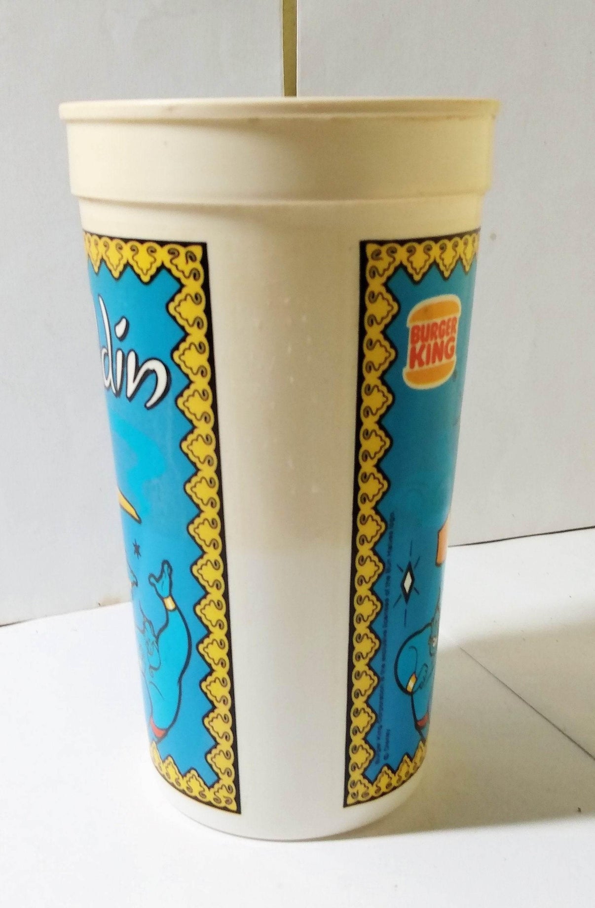 Burger King Disney's Aladdin 32 Oz Promo Plastic Cup 1992 – TulipStuff