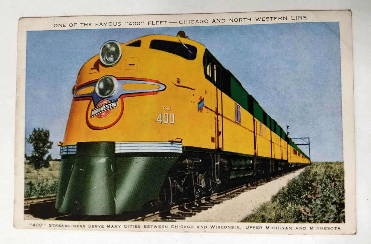 Chicago and Northwestern #400 EMD F7 Passenger Train Locomotive ...