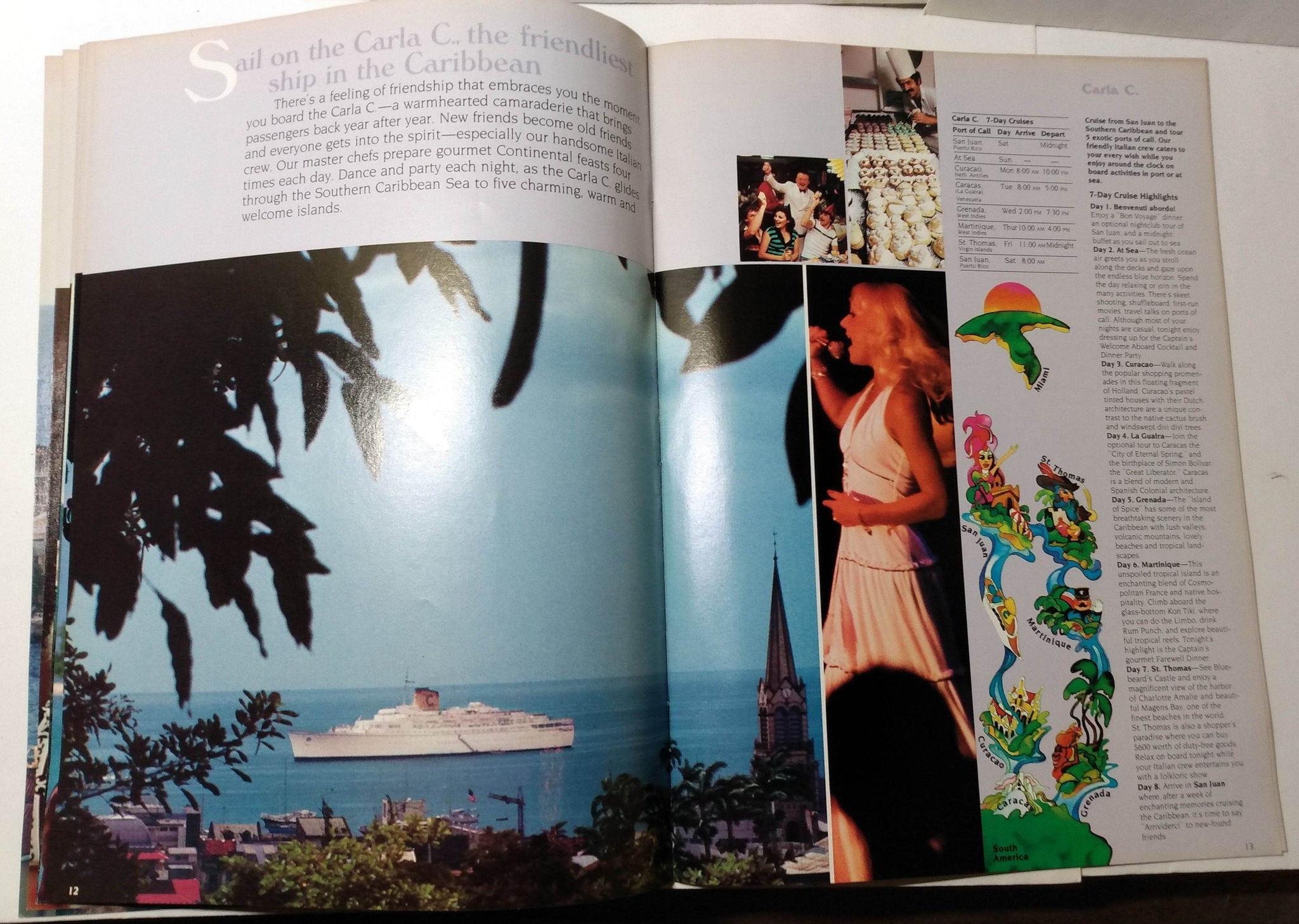 Costa Cruises World Renaissance Carla C Daphne 1983 Brochure – TulipStuff