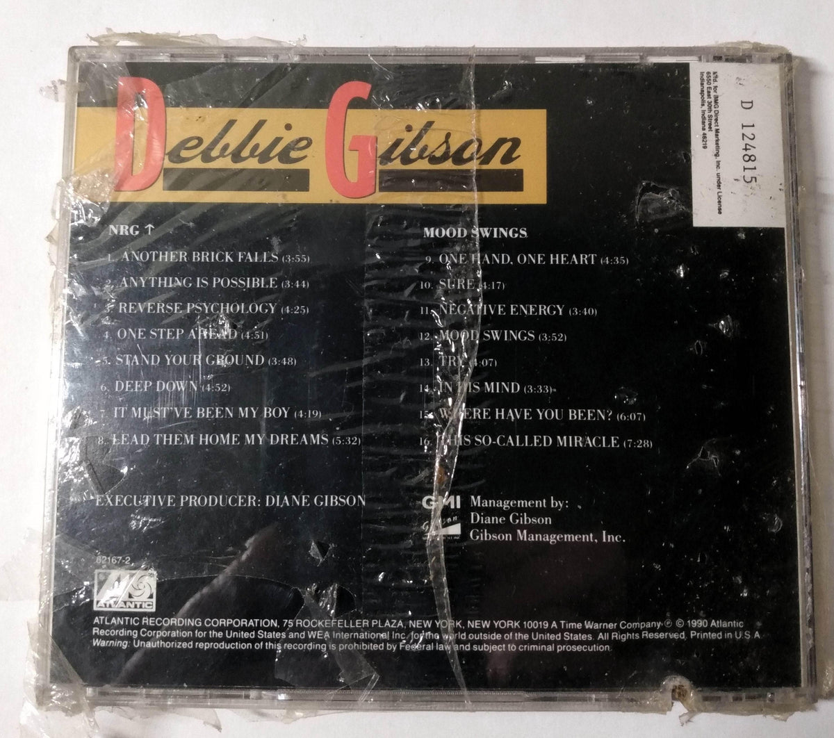 Debbie Gibson Anything Is Possible Pop Album CD 1990 Club Edition ...