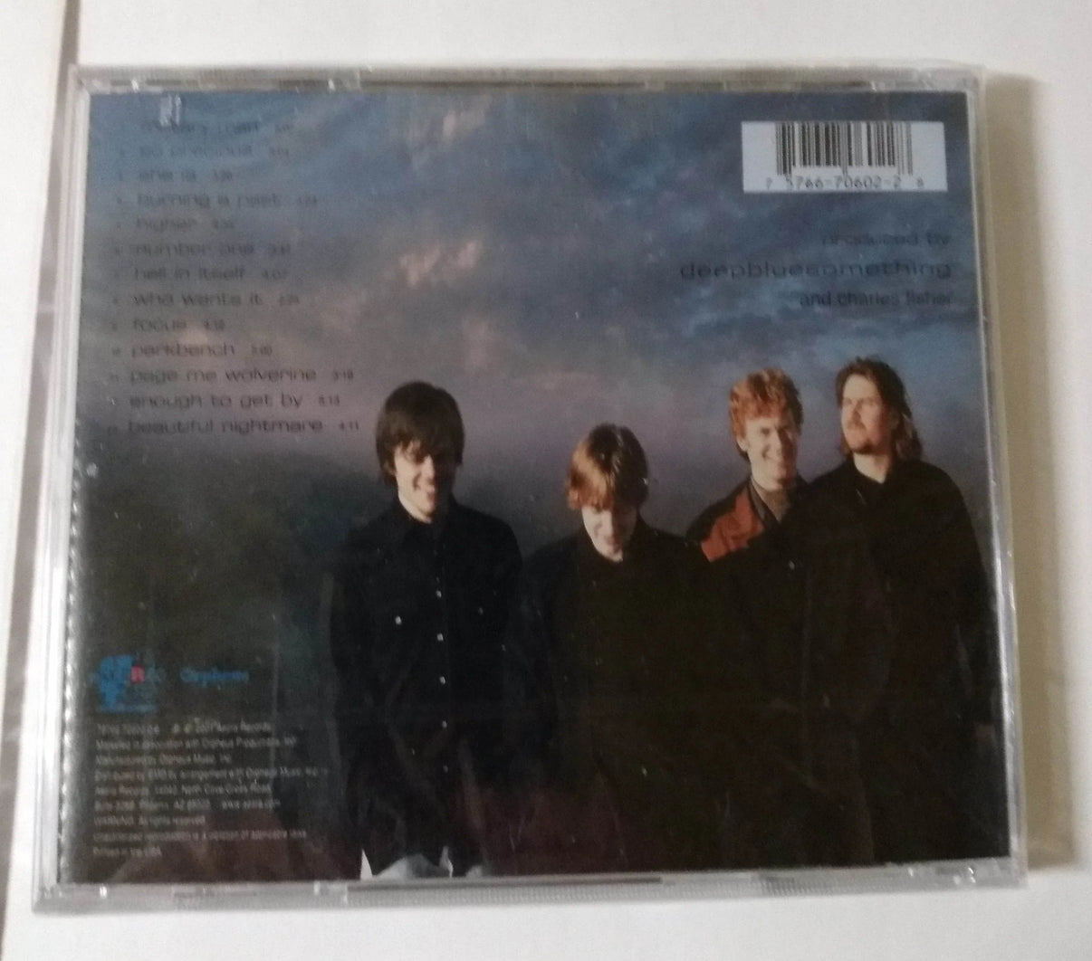 Deep Blue Something Deepbluesomething Alternative Rock Album CD 2001 ...