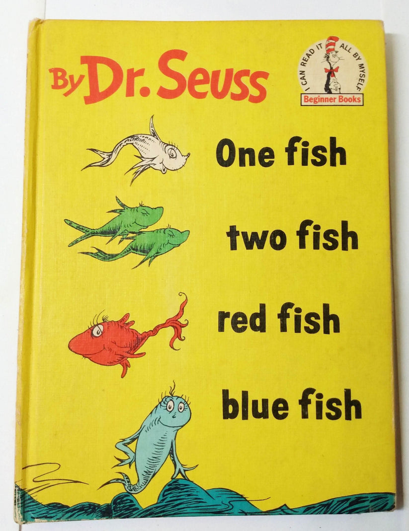 Dr Seuss One Fish Two Fish Red Fish Blue Fish Beginner Books 1960 ...