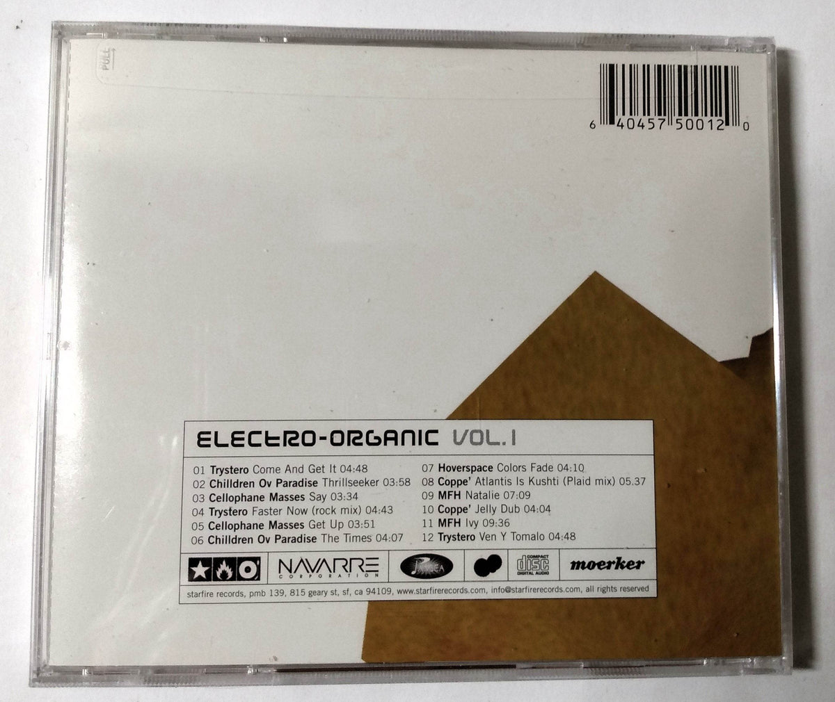 Starfire Records Presents Electro-Organic Vol. 1 Compilation CD 2001 ...