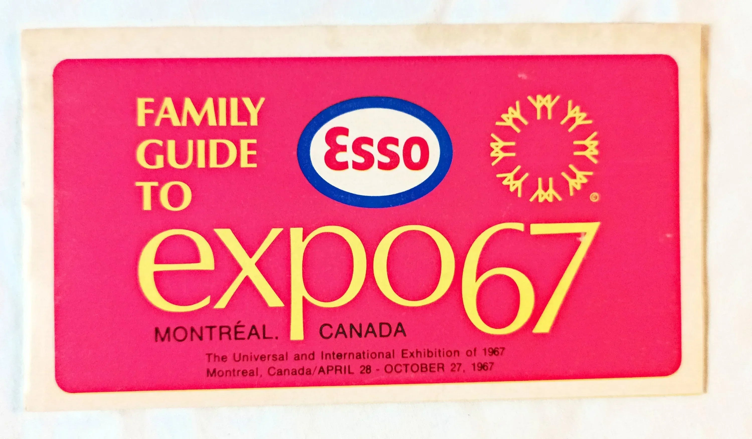 Esso Family Guide To Expo 67 Montreal Canada Brochure Imperial Oil ...