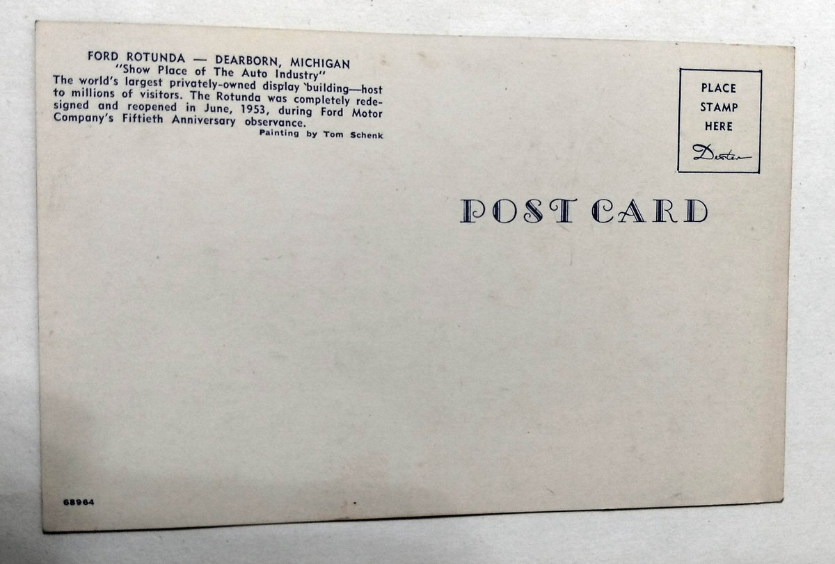 Ford Rotunda Show Place Of The Auto Industry Dearborn Michigan 1953 ...