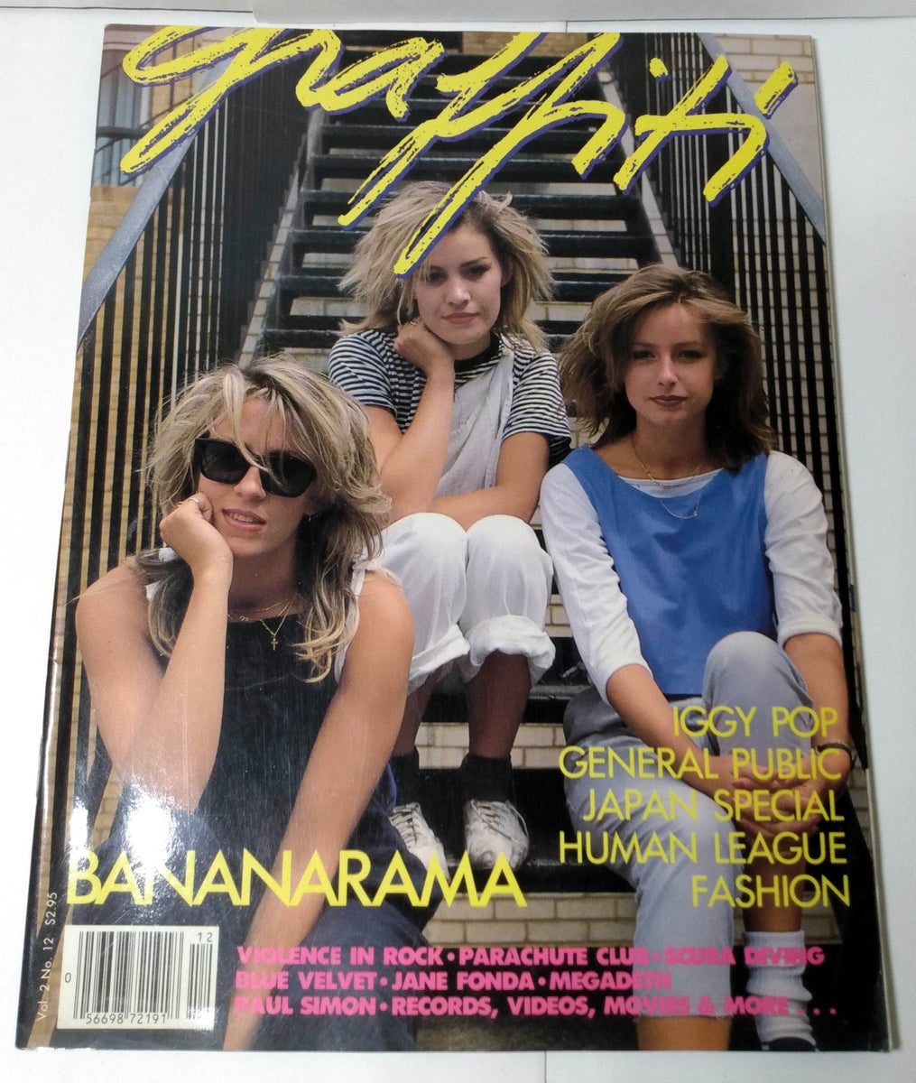 Graffiti Magazine November 1986 Bananarama Iggy Pop Human League Japan ...