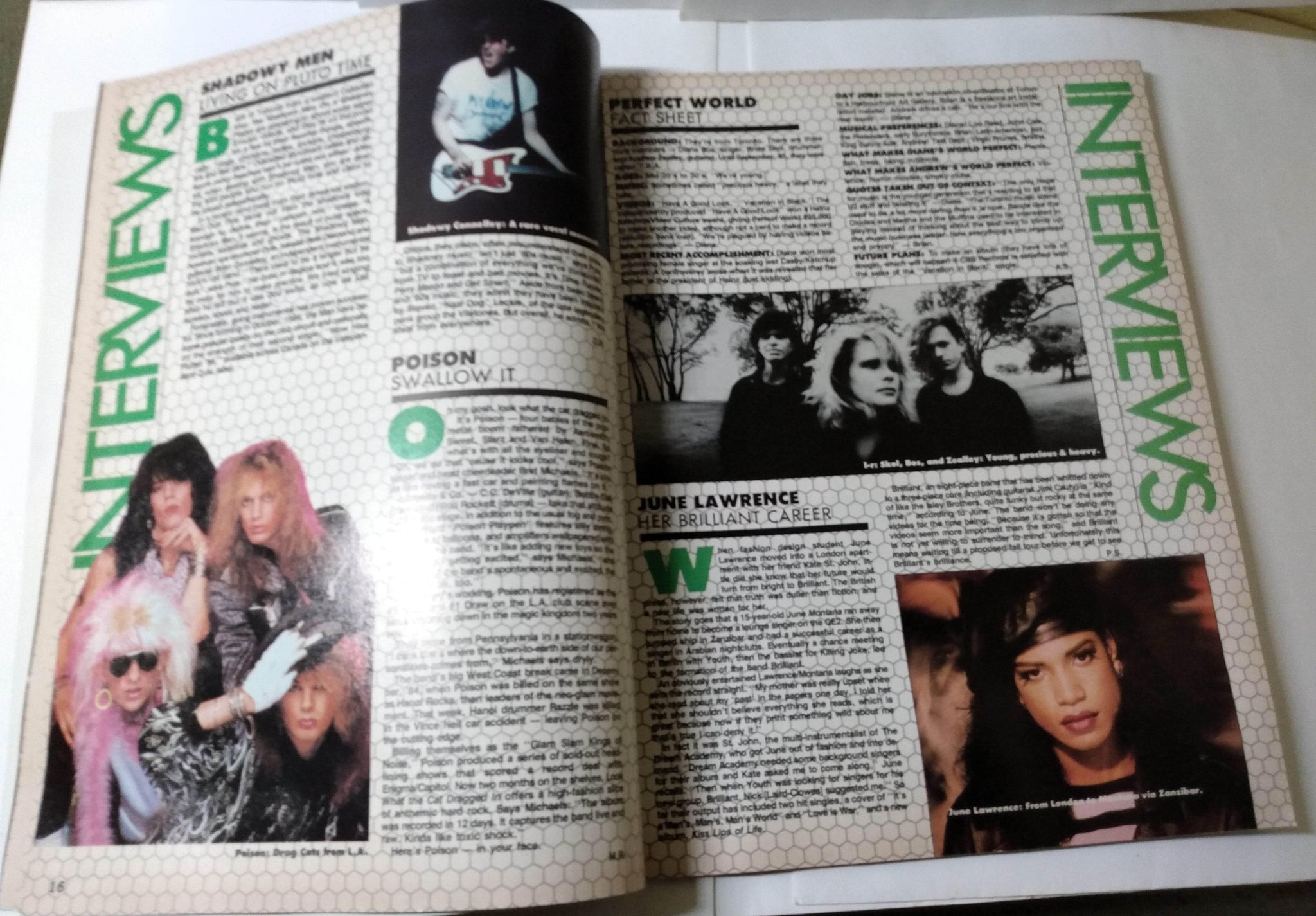 Graffiti October 1986 Canadian Music Magazine Cyndi Lauper REM B52s ...