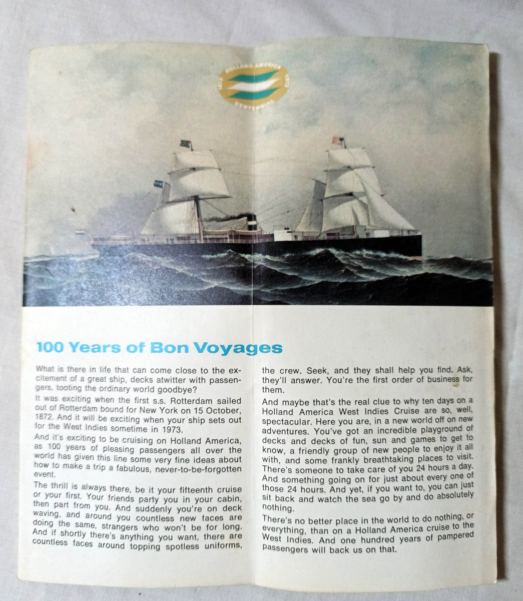 Holland America Veendam Volendam Statendam West Indies 1973 – TulipStuff