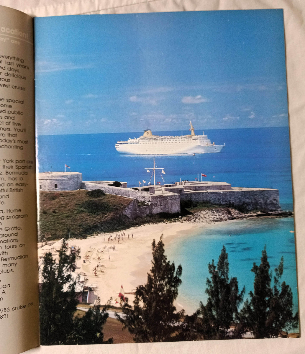 Home Lines mv Atlantic 1983 New York Bermuda 7-Day Cruises Brochure ...