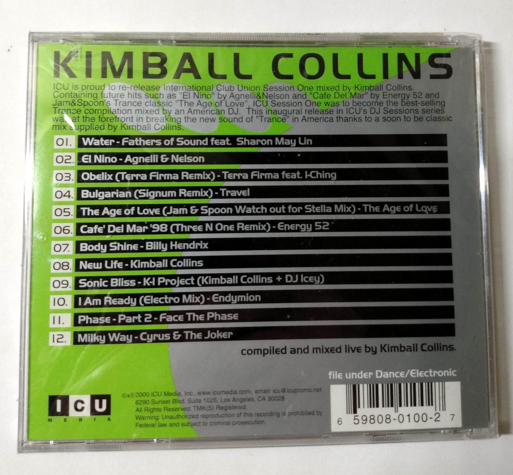 Kimball Collins International Club Union Session:One Trance Album CD 2 ...