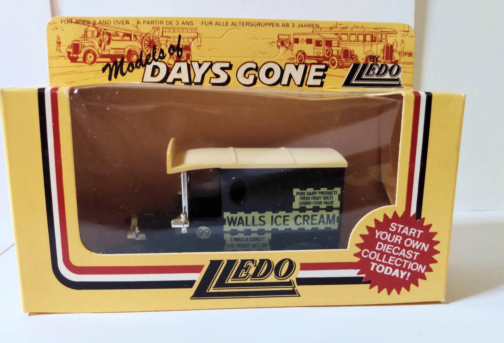 Lledo Models of Days Gone DG6 Walls Ice Cream 1920 Ford Model T Van ...