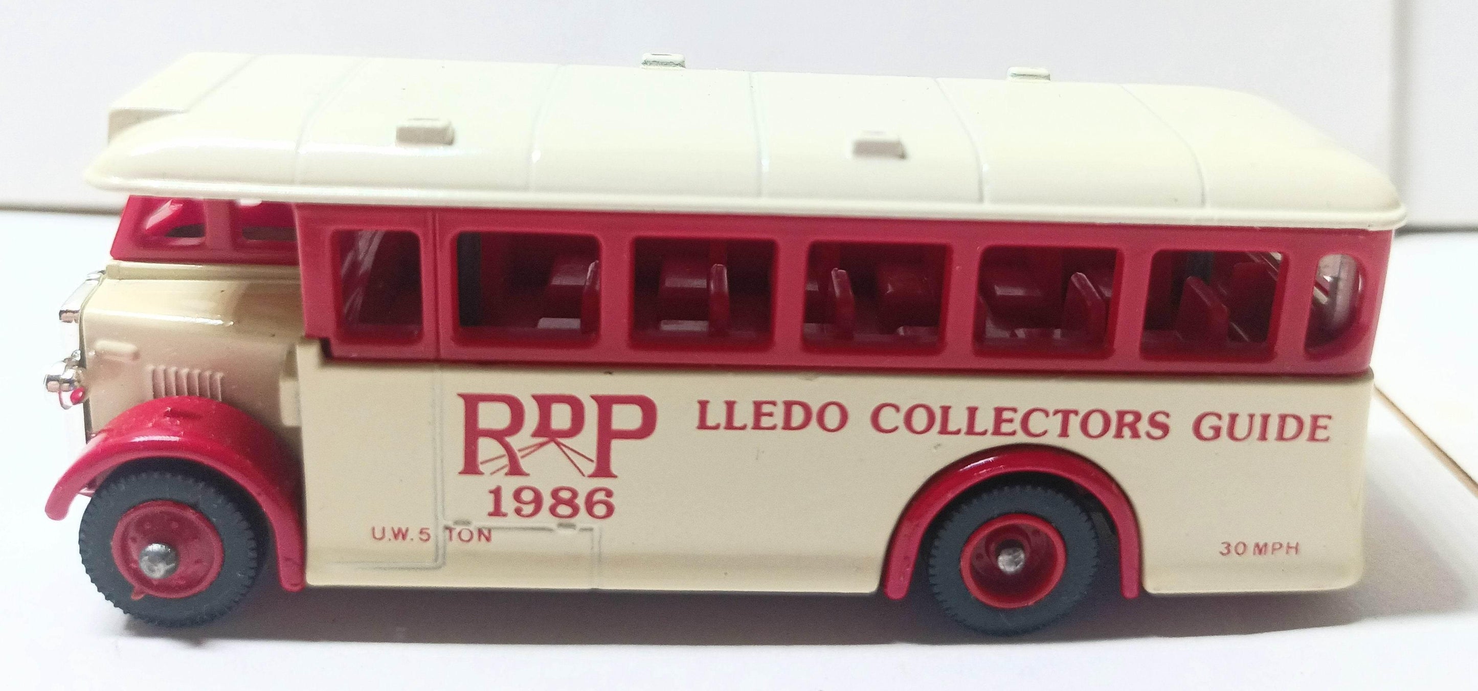 Lledo LP17 1932 AEC Regent Single Deck Bus RDP Lledo Collectors Guide ...