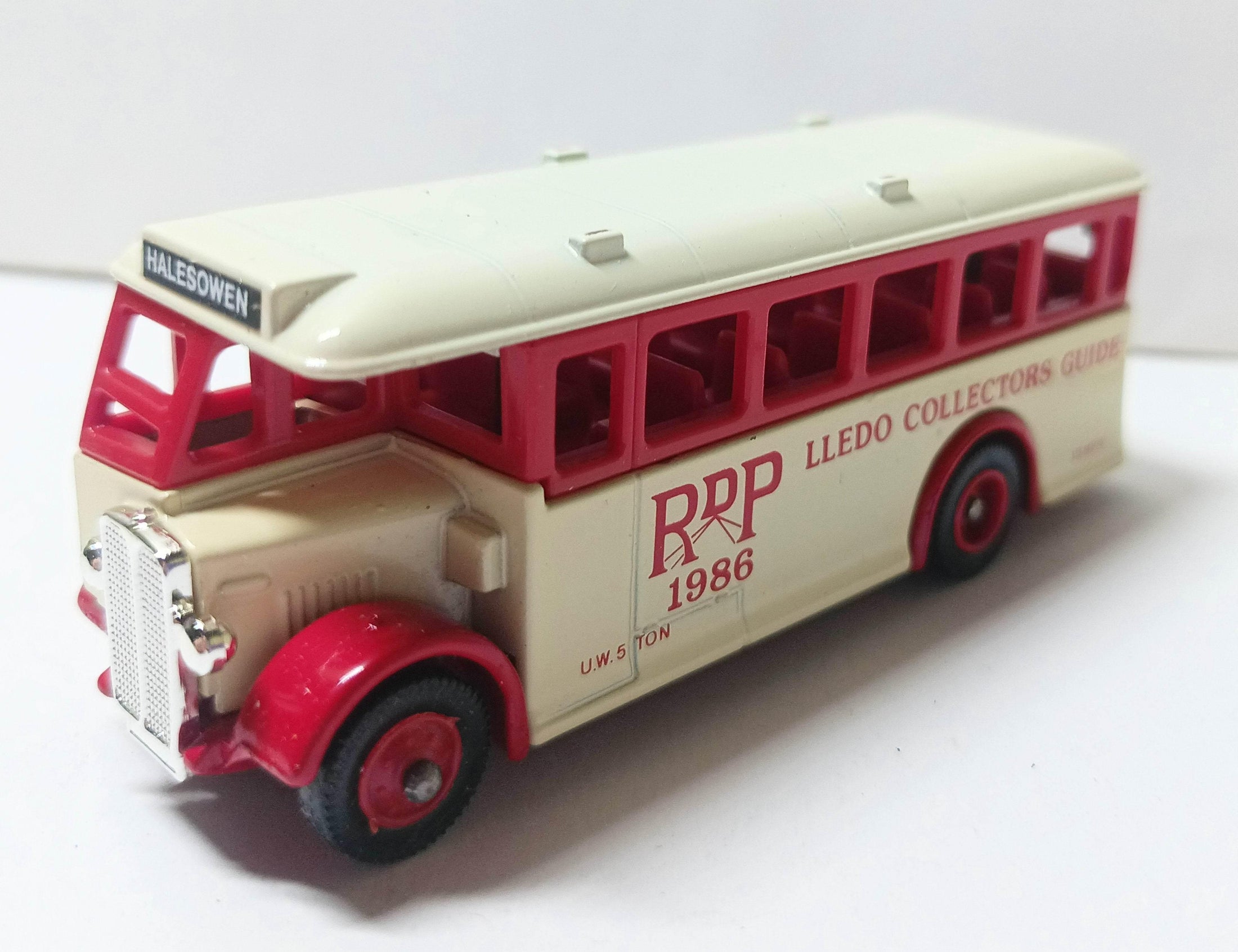 Lledo LP17 1932 AEC Regent Single Deck Bus RDP Lledo Collectors Guide ...