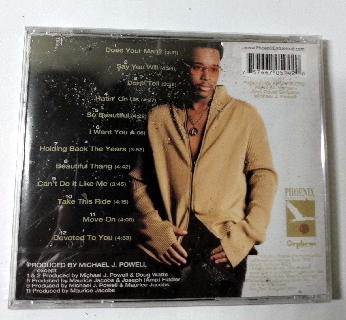 Maurice J Devoted Contemporary RnB Album CD 2001 – TulipStuff
