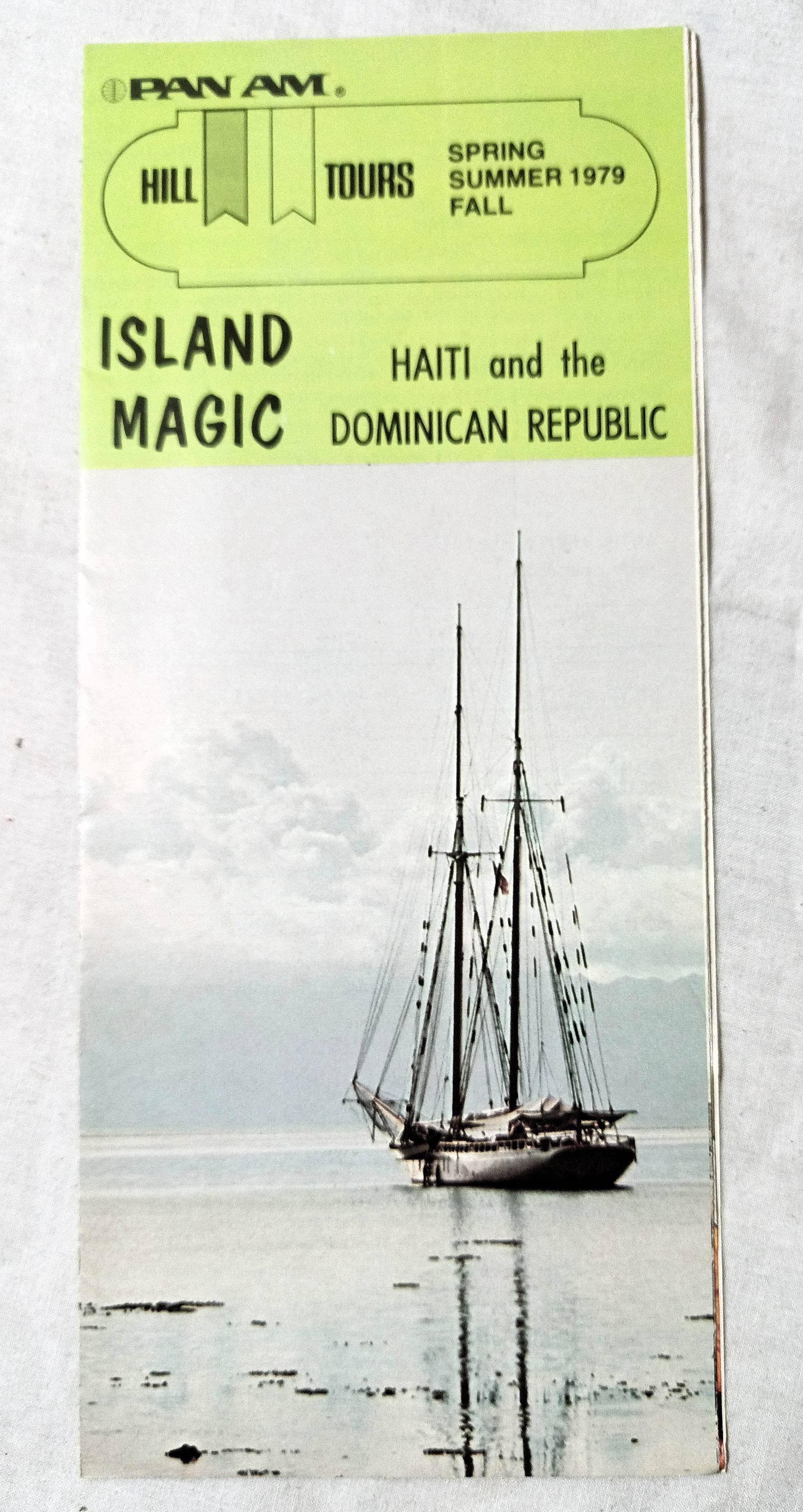 Pan Am Air Tours Island Magic Haiti Domican Republic Brochure 1979 ...
