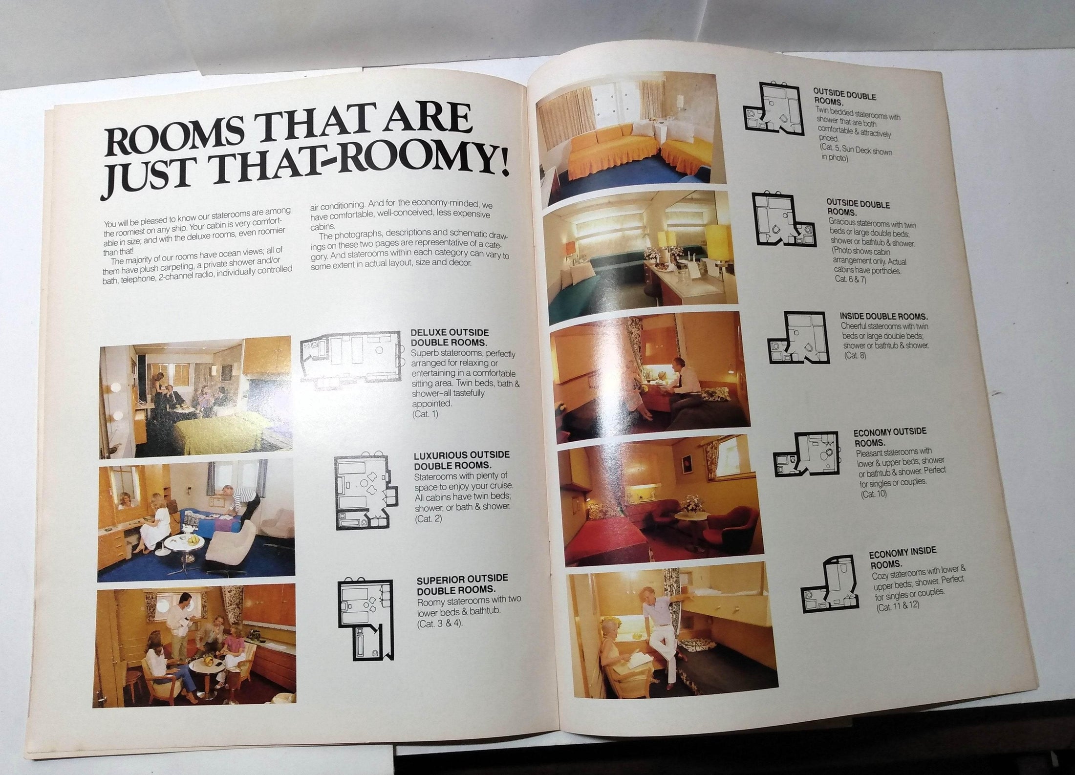 Paquet French Cruises ss Rhapsody Inaugural Cruises 1982-83 Brochure ...