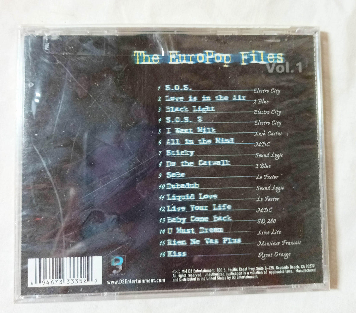 Paris Burning The EuroPop Files Vol 1 Compilation CD 2000 – TulipStuff