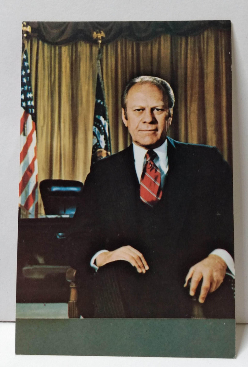 38th President Gerald Ford Oval Office White House Washington DC Postc ...