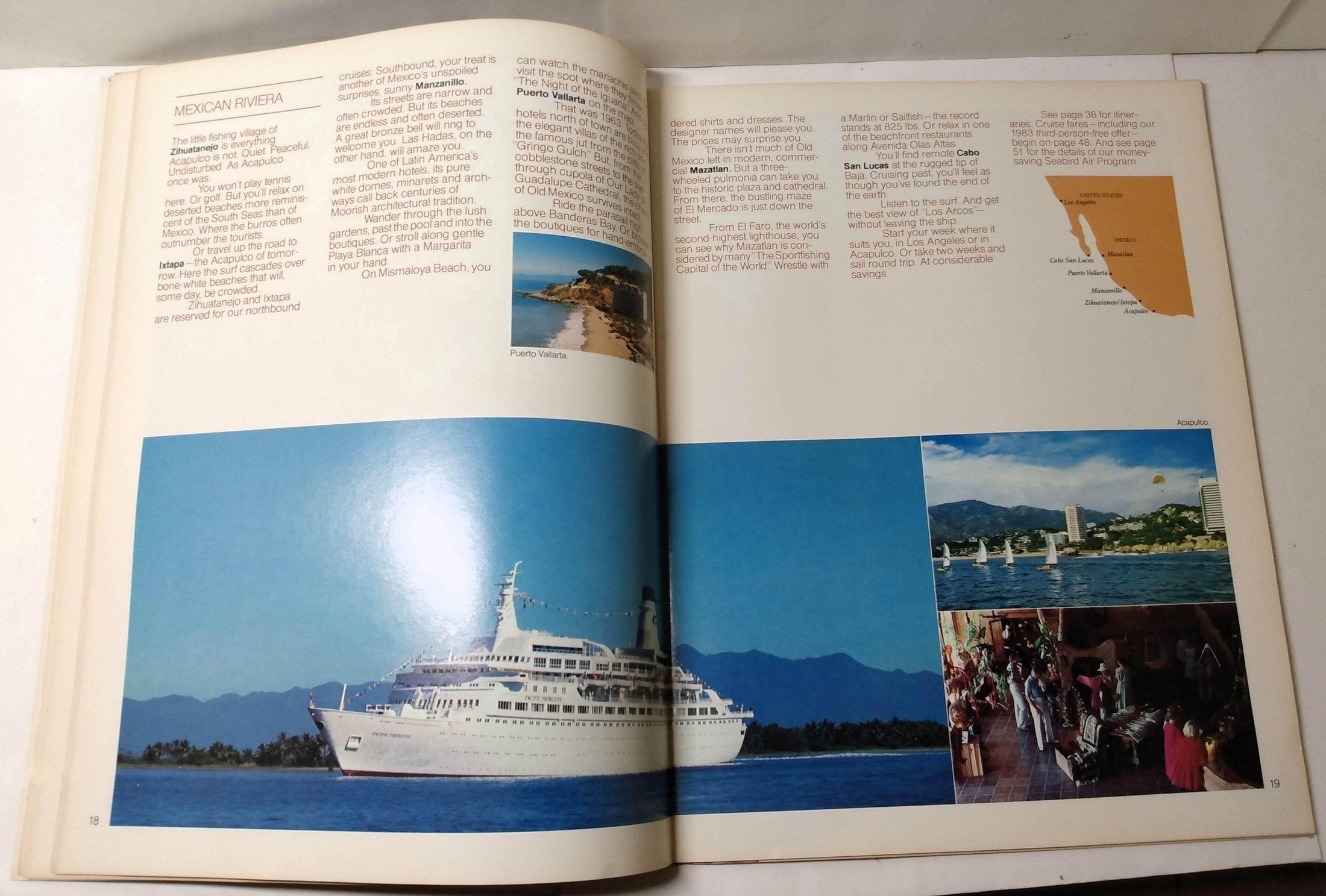 Princess Cruises 1983 Brochure Love Boat Island / Pacific / Sun Prince ...