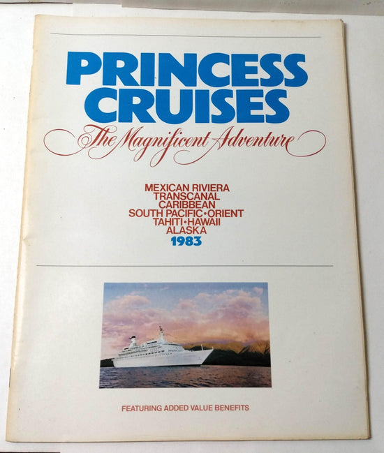Princess Cruises 1983 Brochure Love Boat Island / Pacific / Sun Prince ...