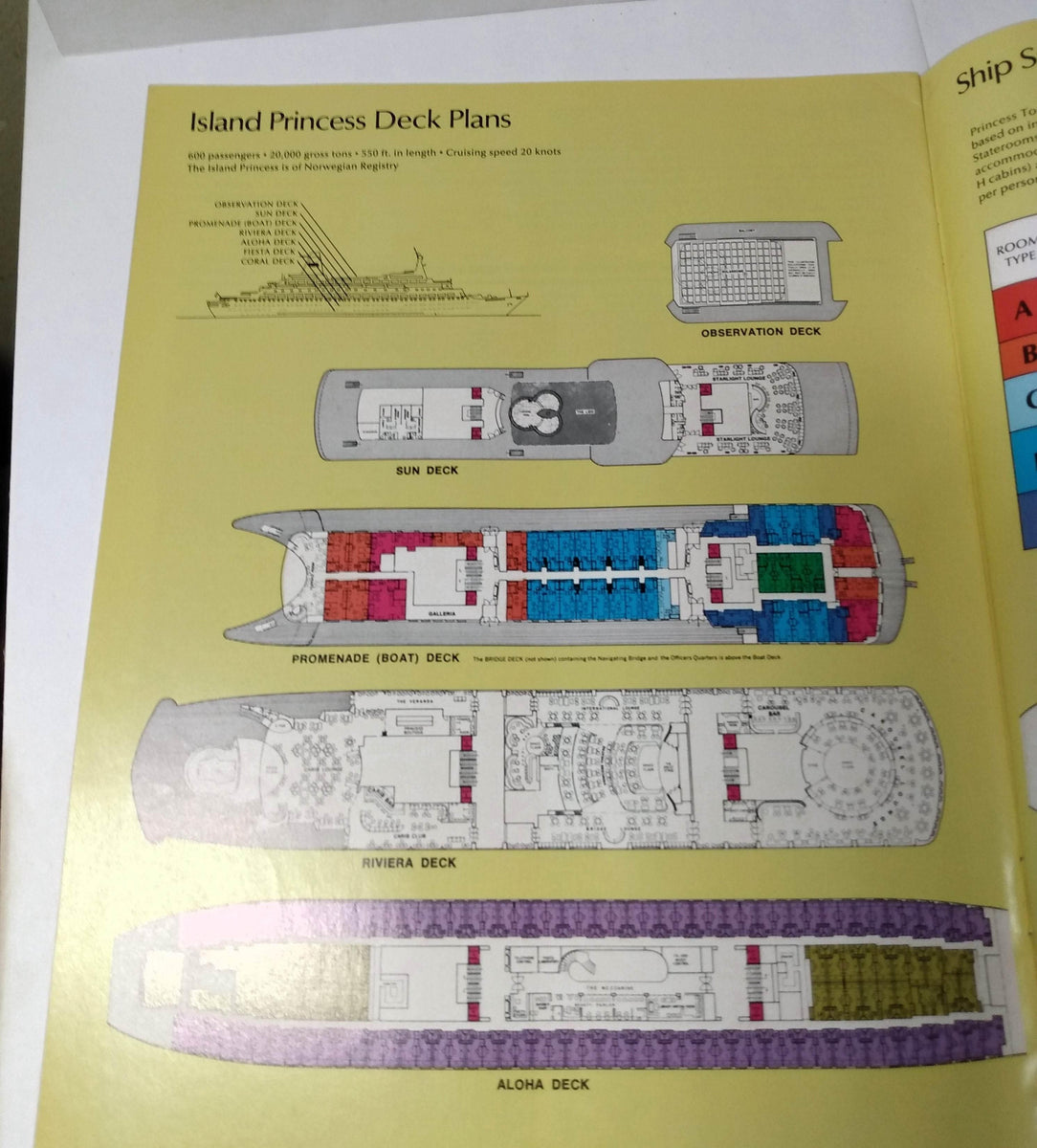 Princess Tours M/S Island Princess 1974-75 Mexico Cruise Brochure ...