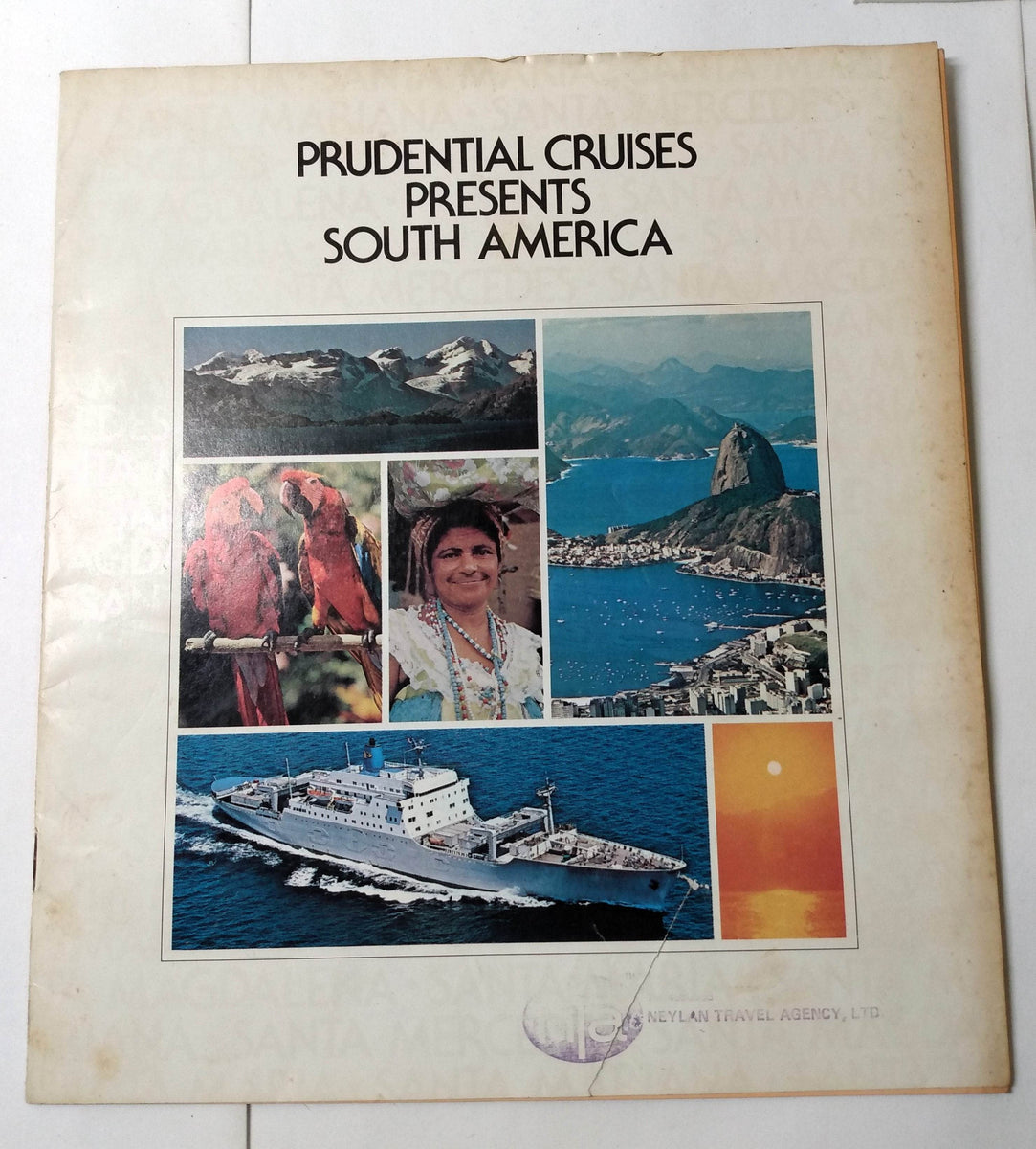 Prudential Line Santa Cargoliner 1975-76 South America Cruise Brochure ...