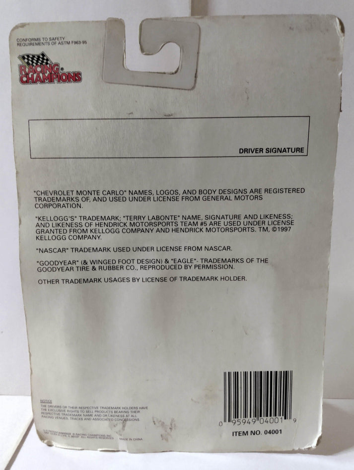 Racing Champions 1996 Terry Labonte Kelloggs Monte Carlo Stock Car ...