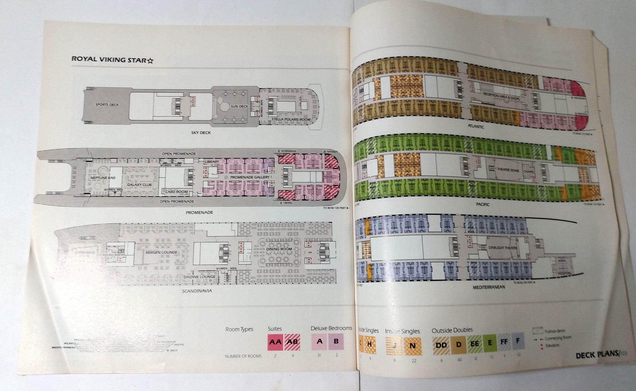 Royal Viking Line The Cruise Atlas 1979-1980 Brochure – TulipStuff