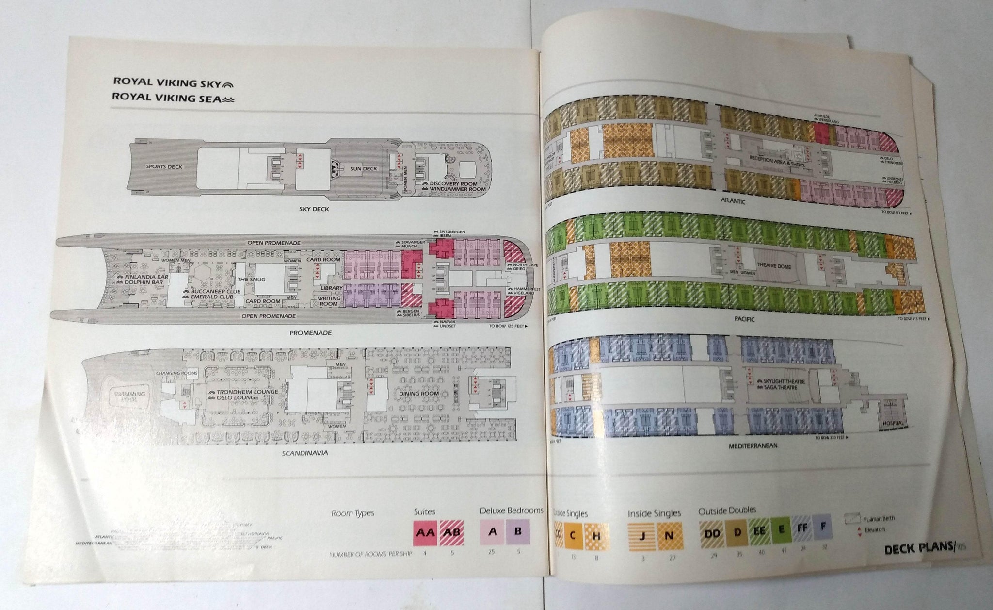 Royal Viking Line The Cruise Atlas 1979-1980 Brochure – TulipStuff