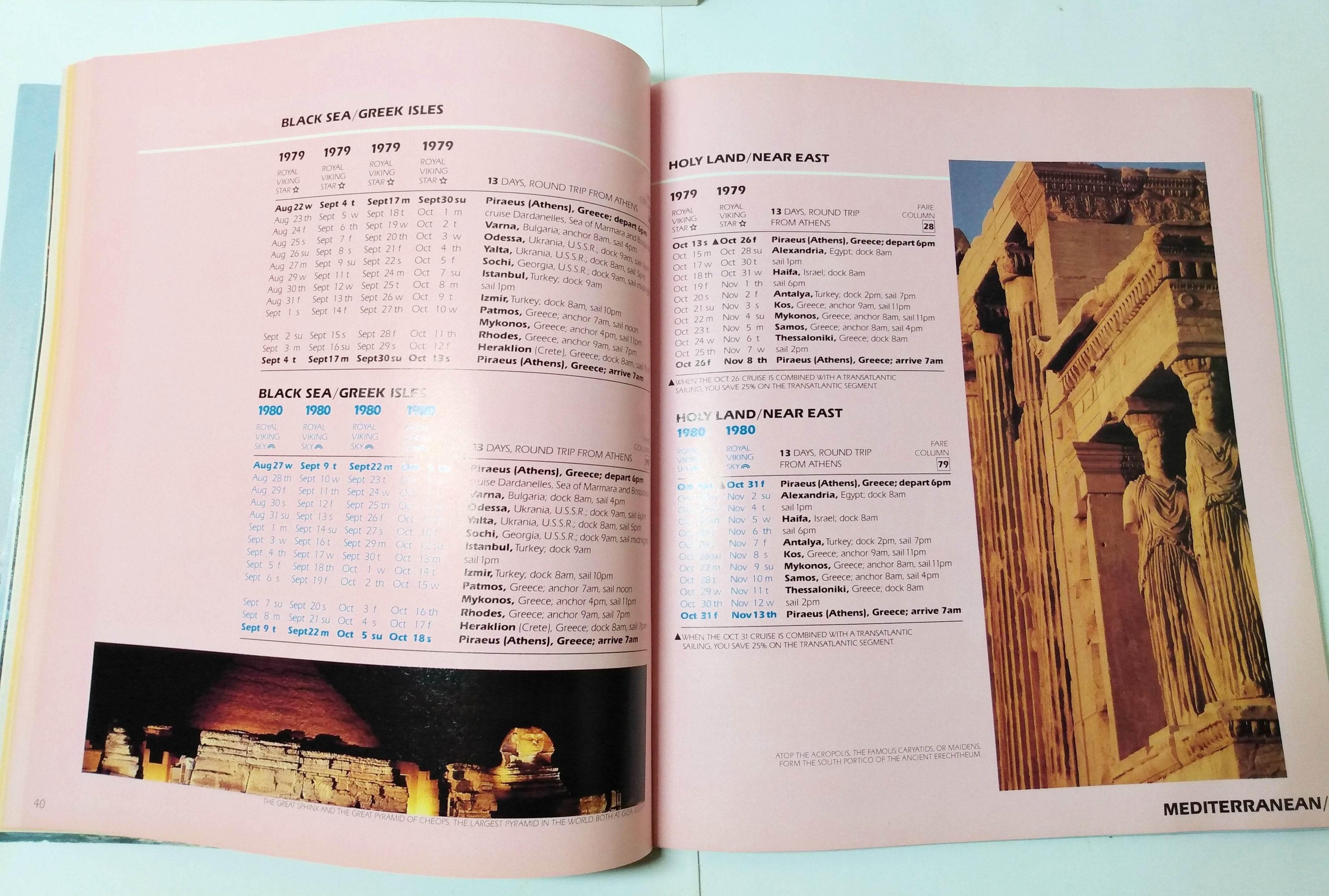 Royal Viking Line The Cruise Atlas 1979-1980 Brochure – TulipStuff