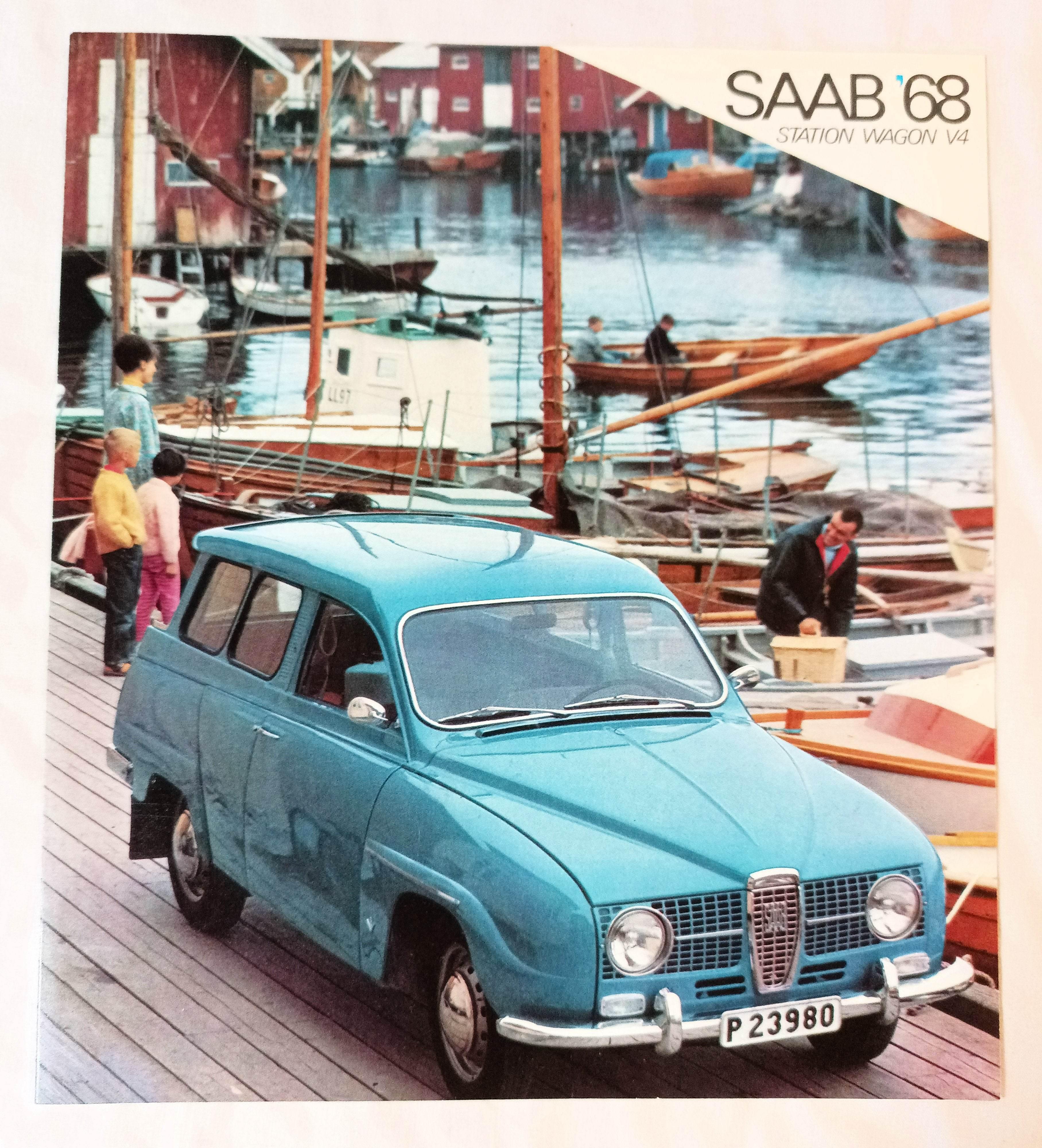 Saab 1968 V-4 Station Wagon US Dealer Sales Brochure – TulipStuff