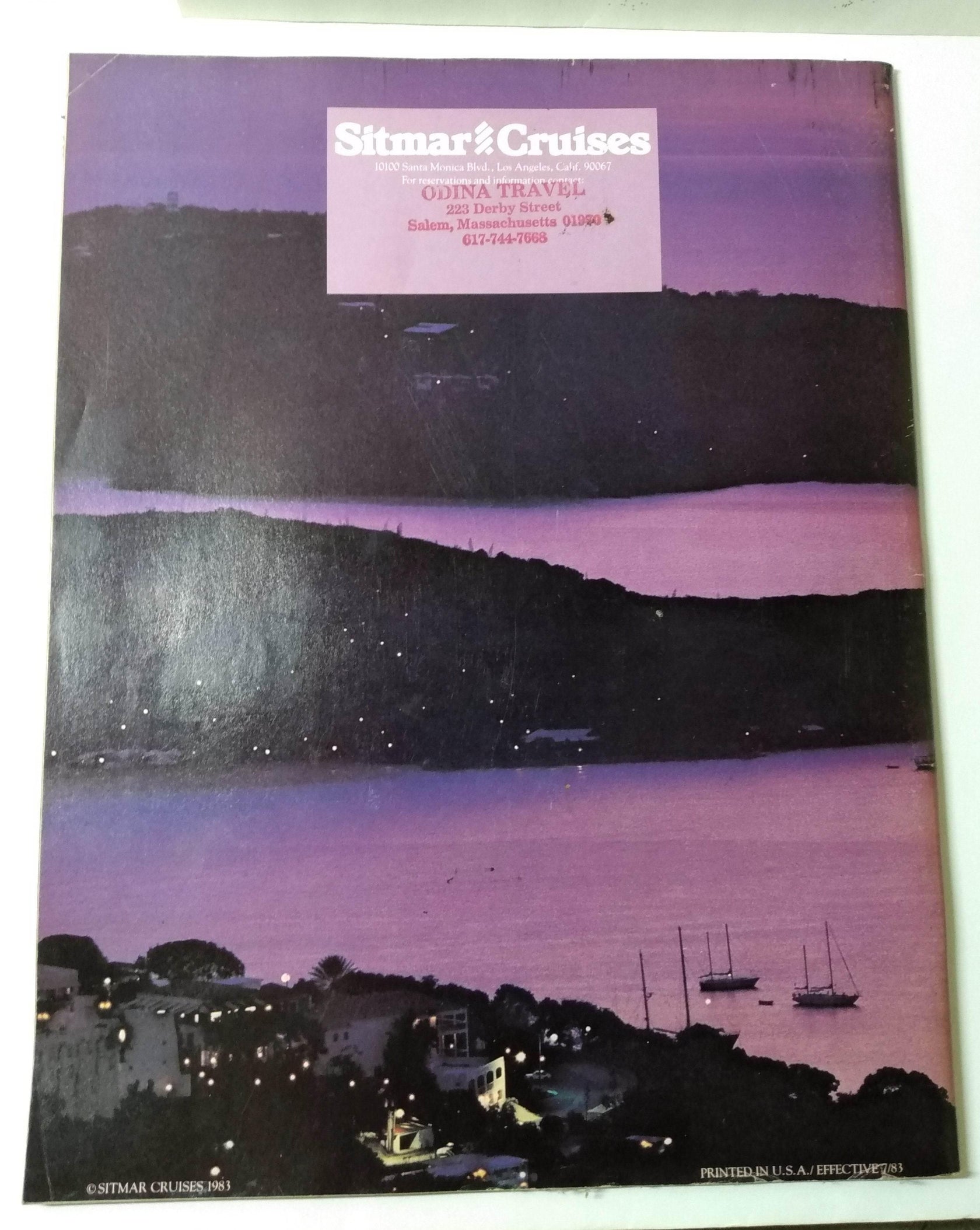 Sitmar Cruises Fairsea Fairwind Fairsky 1984 Cruises Brochure – TulipStuff