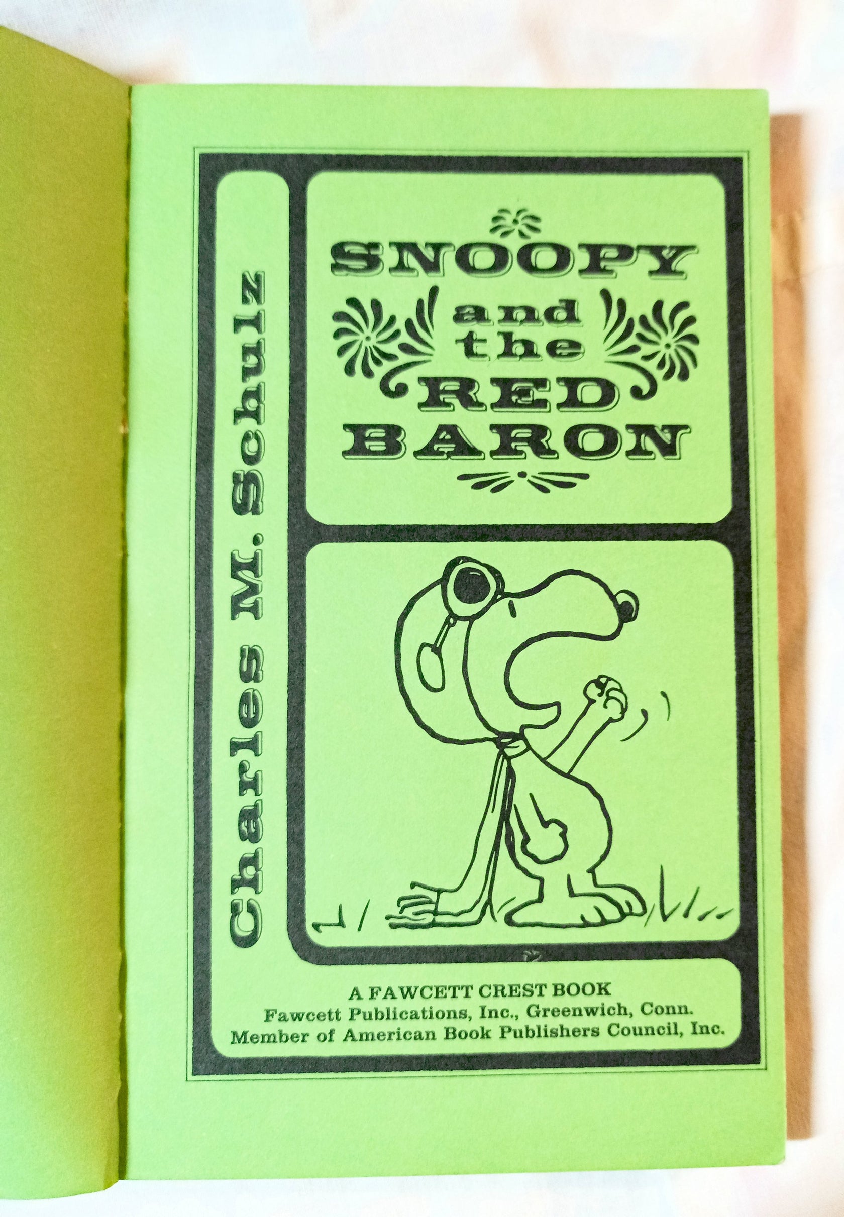 Snoopy And The Red Baron Peanuts Charles M Schulz Fawcett 1969 – TulipStuff