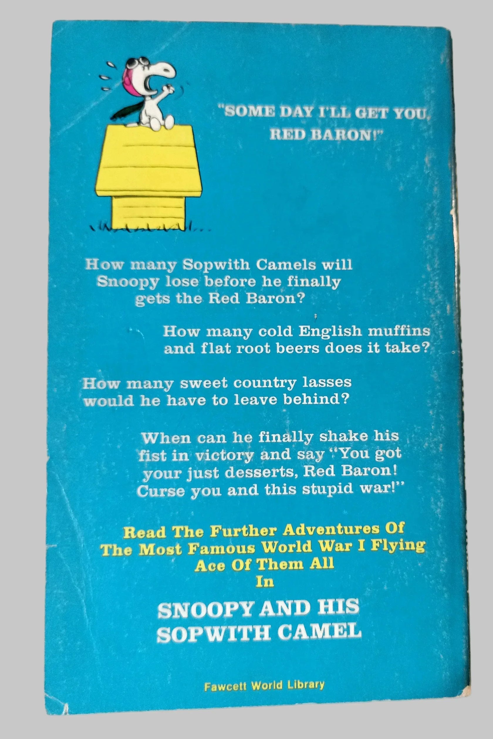 Snoopy And His Sopwith Camel Peanuts Charles M Schulz Fawcett 1971 ...