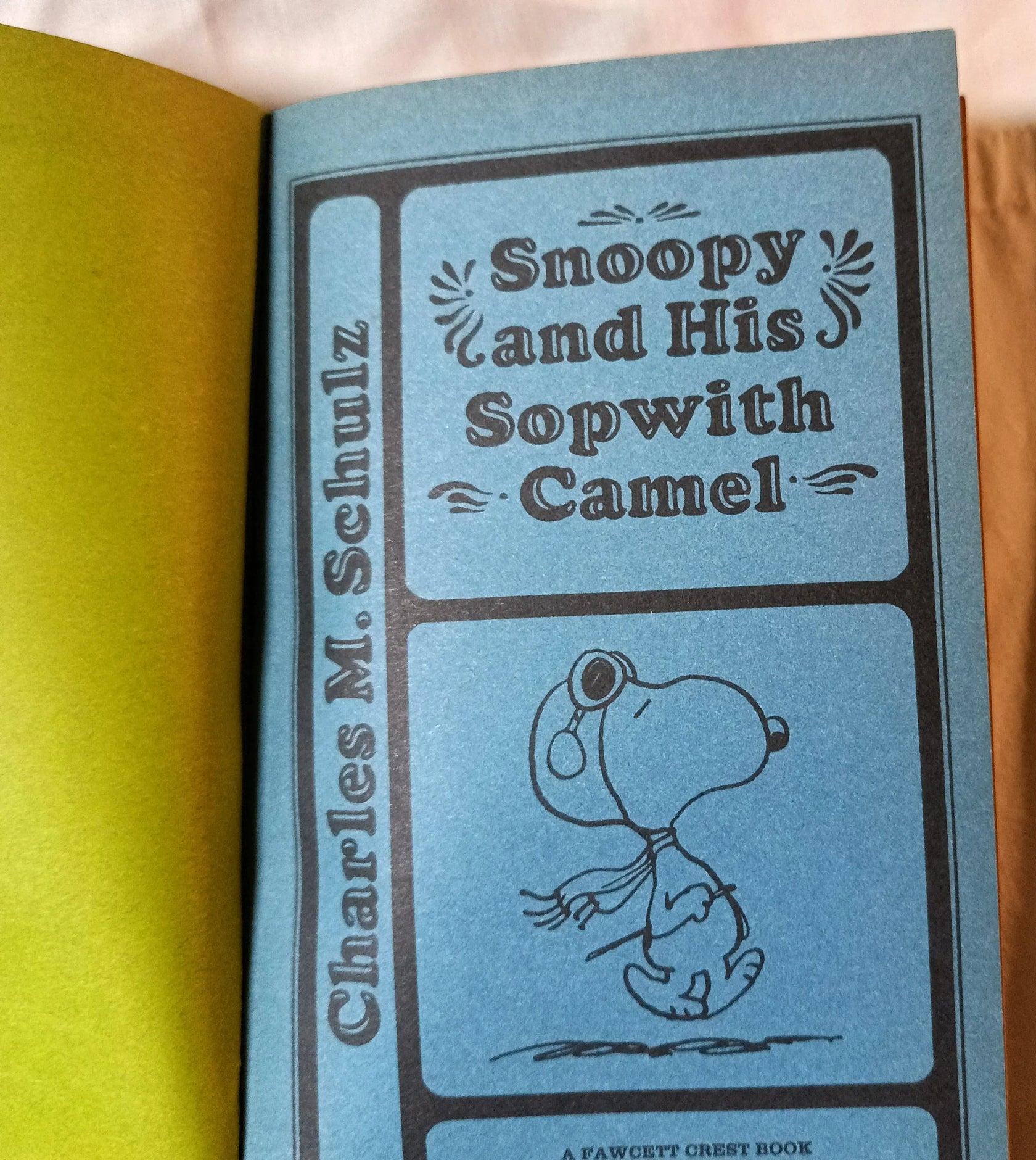 Snoopy And His Sopwith Camel Peanuts Charles M Schulz Fawcett 1971 ...