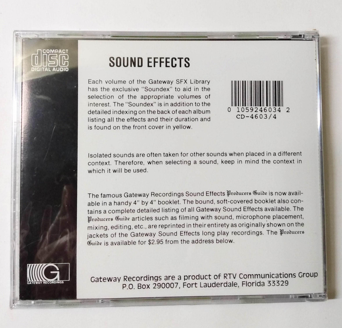 Gateway SFX Sound Effects Library Volume Three/Four CD 1992 – TulipStuff