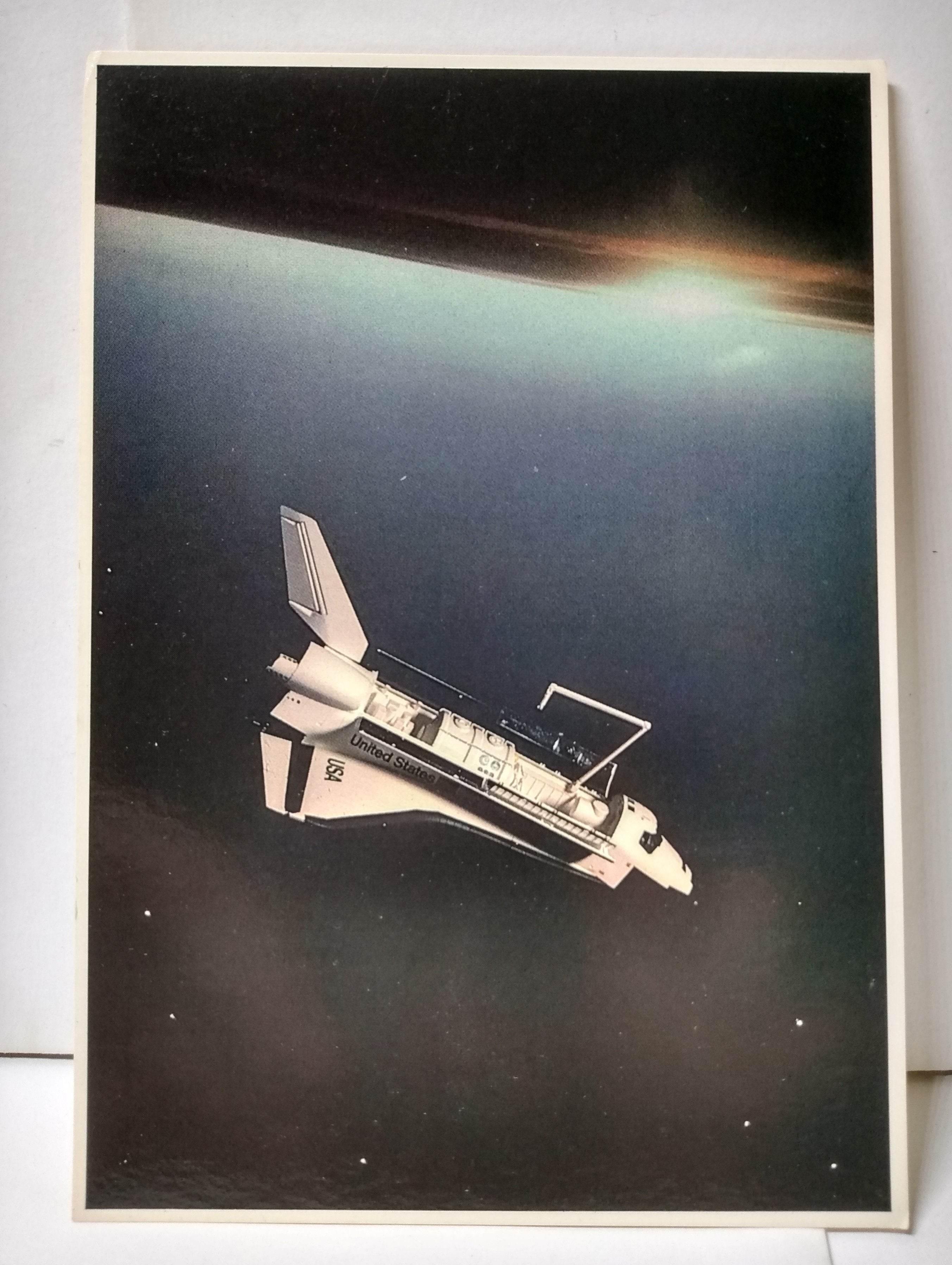 Space Shuttle Columbia Postcard 1980's – TulipStuff