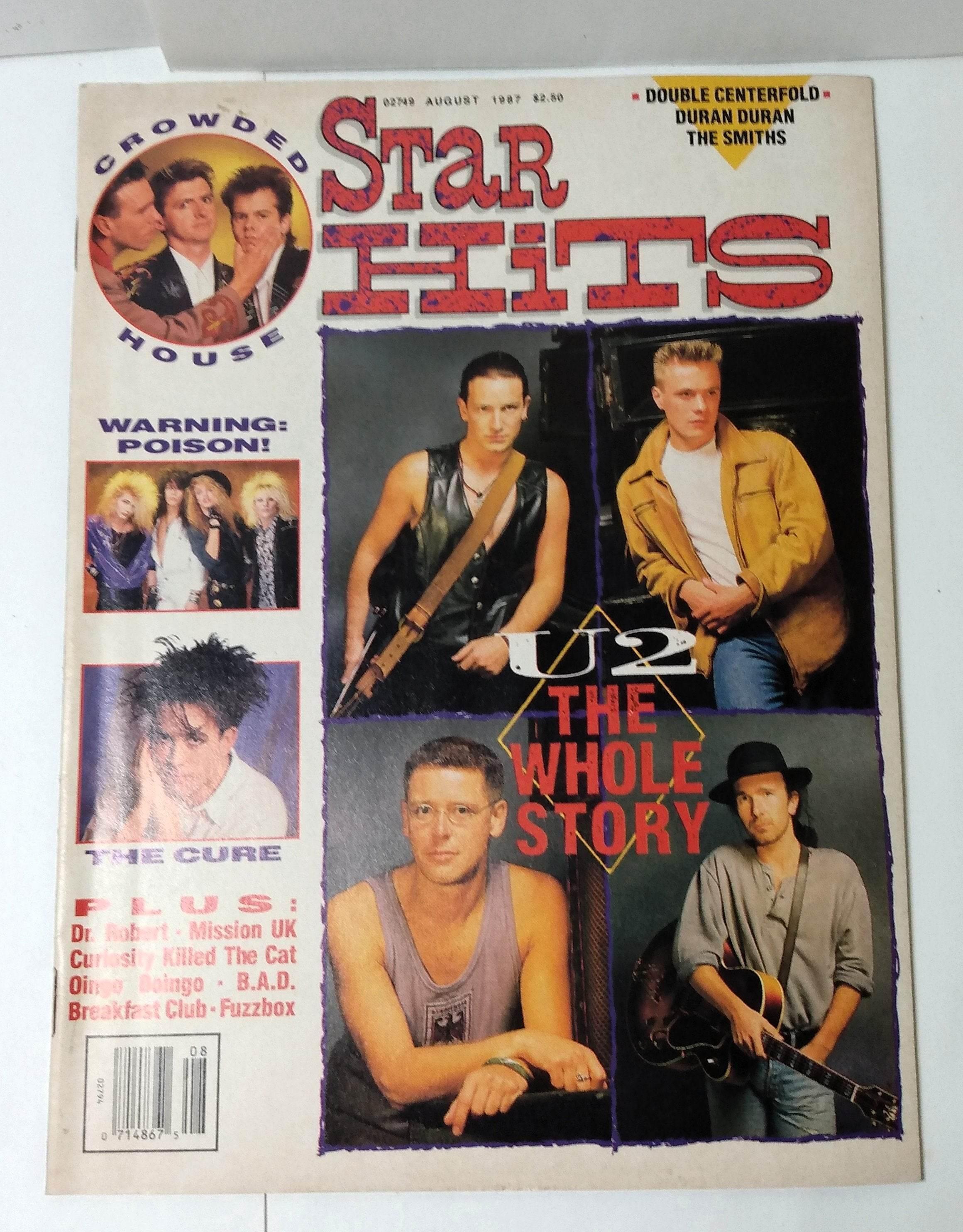 Star Hits Magazine August 1987 U2 Duran Duran Smiths Poison Cure Missi ...
