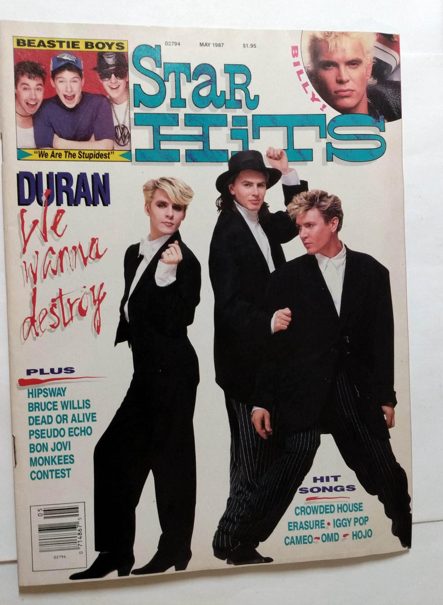 Star Hits Magazine May 1987 Duran Duran Billy Idol Beastie Boys OMD ...