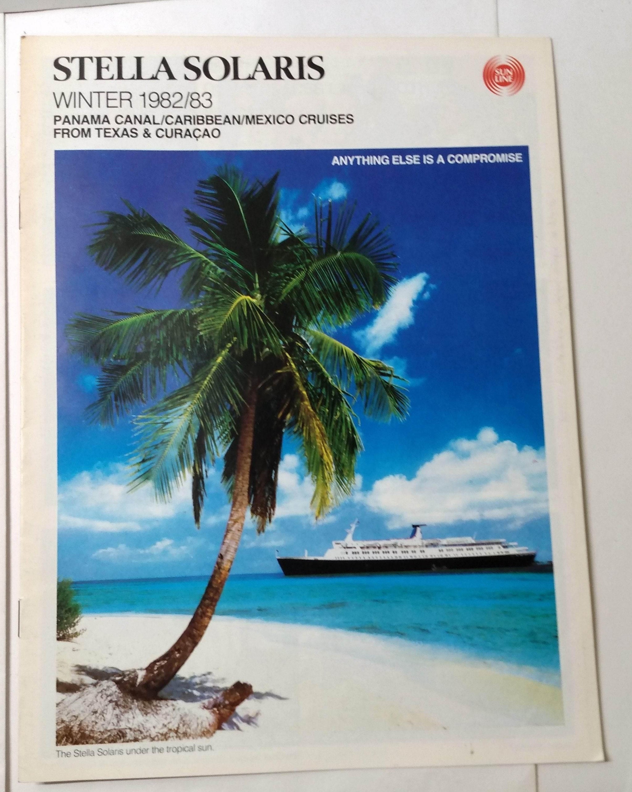 Sun Line Stella Solaris Winter 1982-83 Caribbean Mexico Cruises Brochu ...
