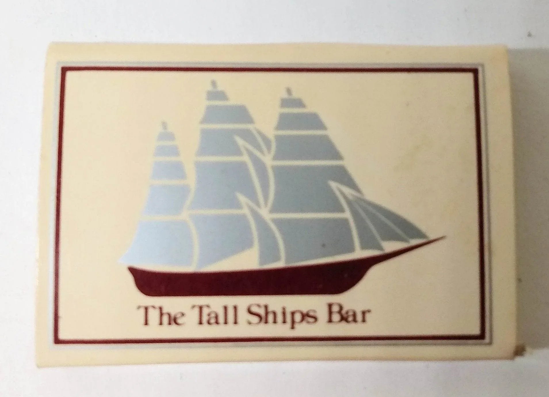 The Tall Ships Bar Vista Hotel 3 World Trade Center NYC Matchbook 1980 ...