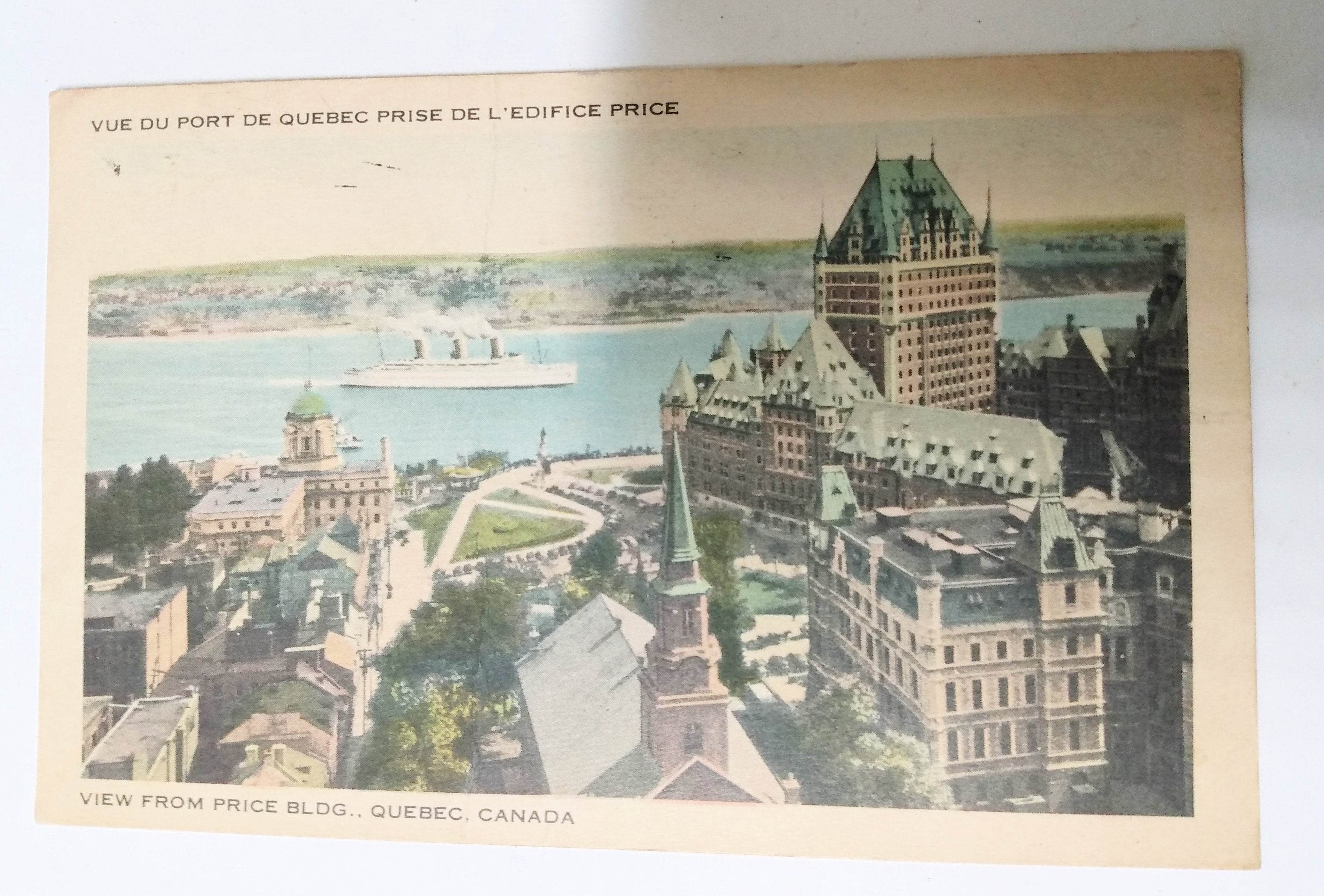 View From Price Building Of Quebec City And CP Ship Empress Of Britain ...