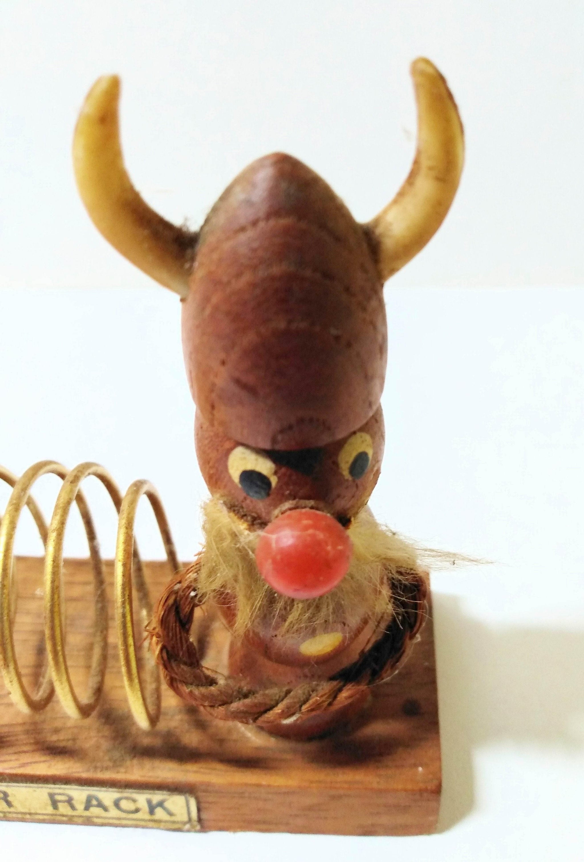 Viking Gonk Wooden Wire Coil Letter Rack Vintage 1960's Japan – TulipStuff