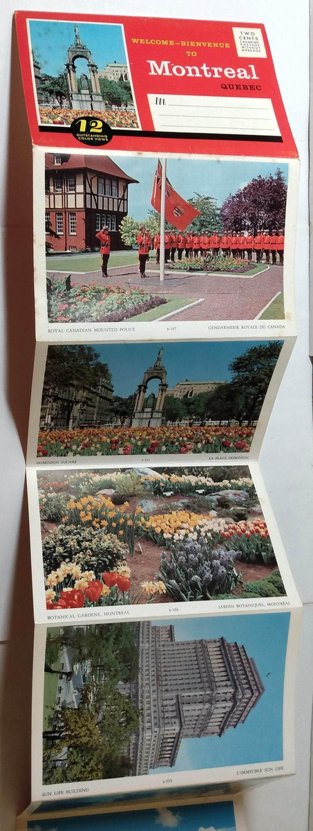 Welcome - Bienvenue To Montreal Canada 1950's Postcard Booklet 12 View ...
